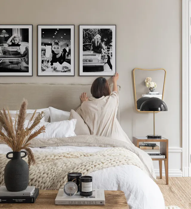 Modern Monochrome Celebrity Poster Gallery Wall | Poster Store US
