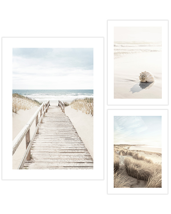 Ruhiger Strand Postersets Strandposter | Poster Store AT