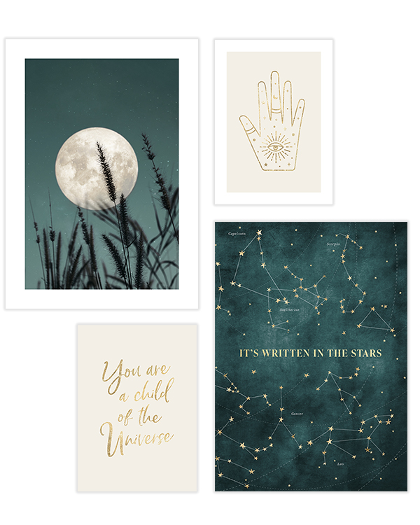 Astrology Poster Pack with Spiritual Symbols | Poster Store NZ