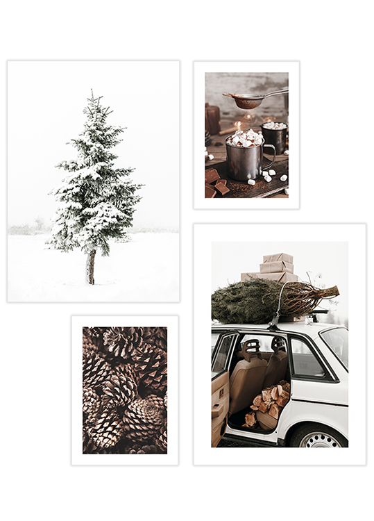 Cosy Winter Poster pack with winter wall art | Poster Store UK