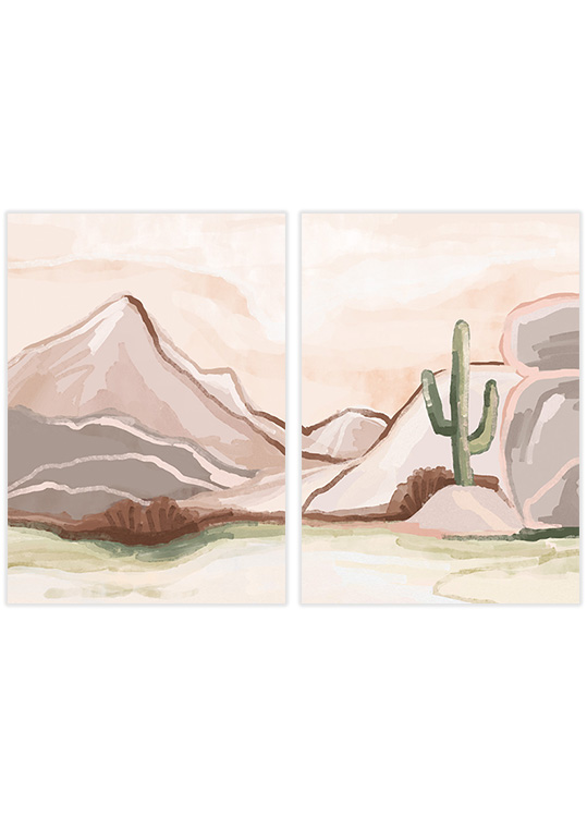 Boho Landscape Boho Desert Landscape Poster | Poster Store UK