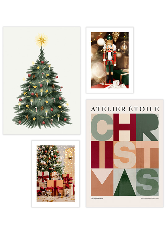 Christmas Poster pack with festive art | Poster Store CA