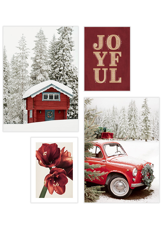 Vreugdevolle Postersets feestelijke poster | Poster Store BE