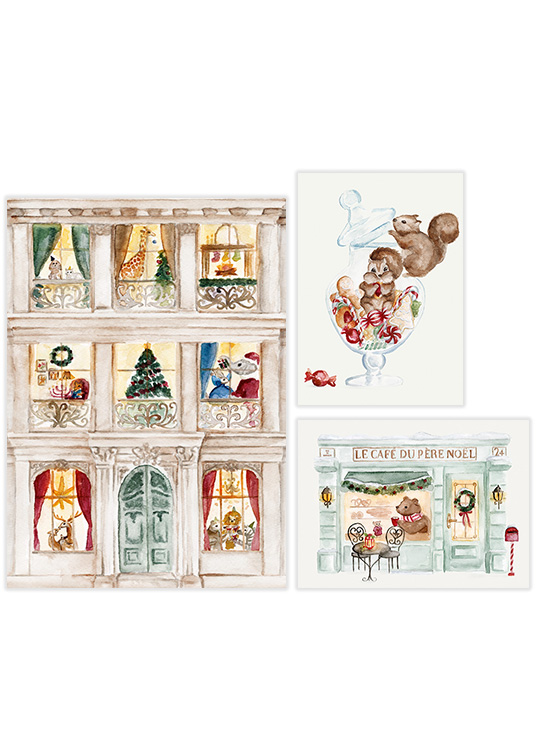 Holiday Watercolor Christmas Poster | Poster Store IE