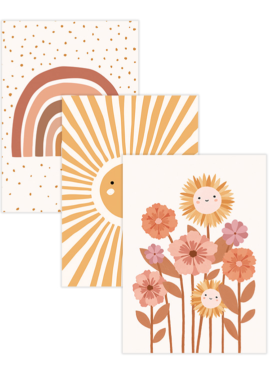 Happy Kids Poster pack for childrens room | Poster Store IE