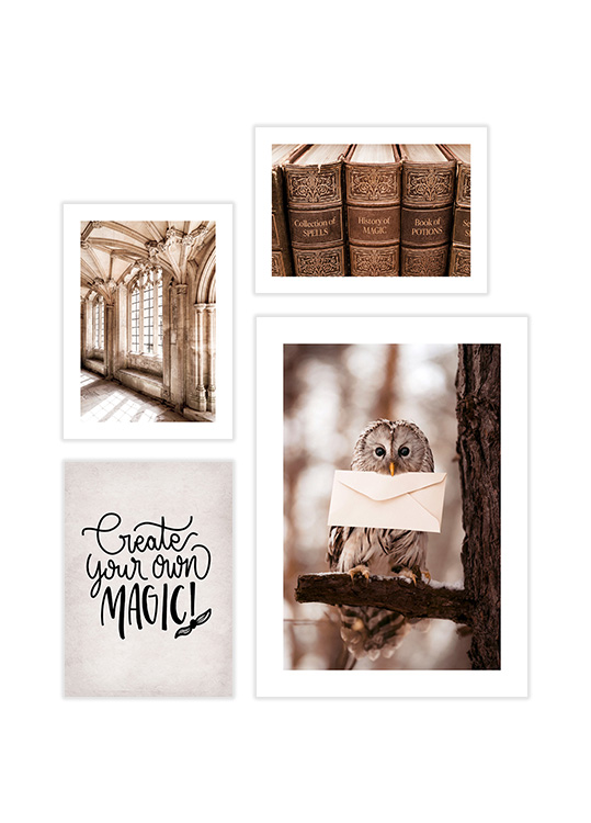 Letter Uil Posterset herfst poster | Poster Store NL