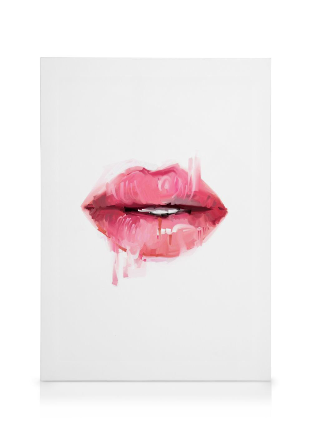 Pink Lips Canvas with Modern Lips Art | Poster Store UK