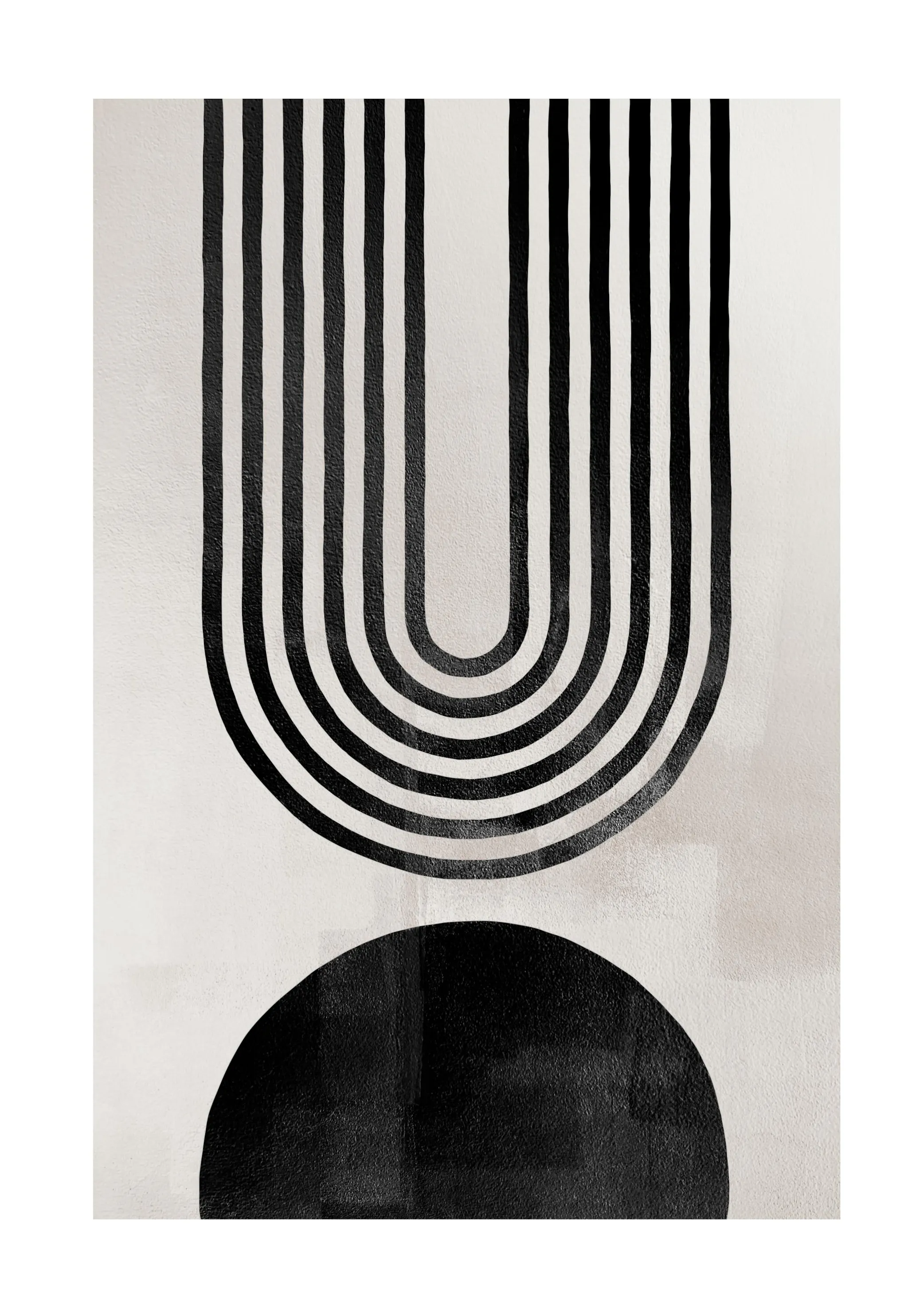 Berlin Shapes No2 Poster | Geometrische Formen in Schwarz und Beige ...