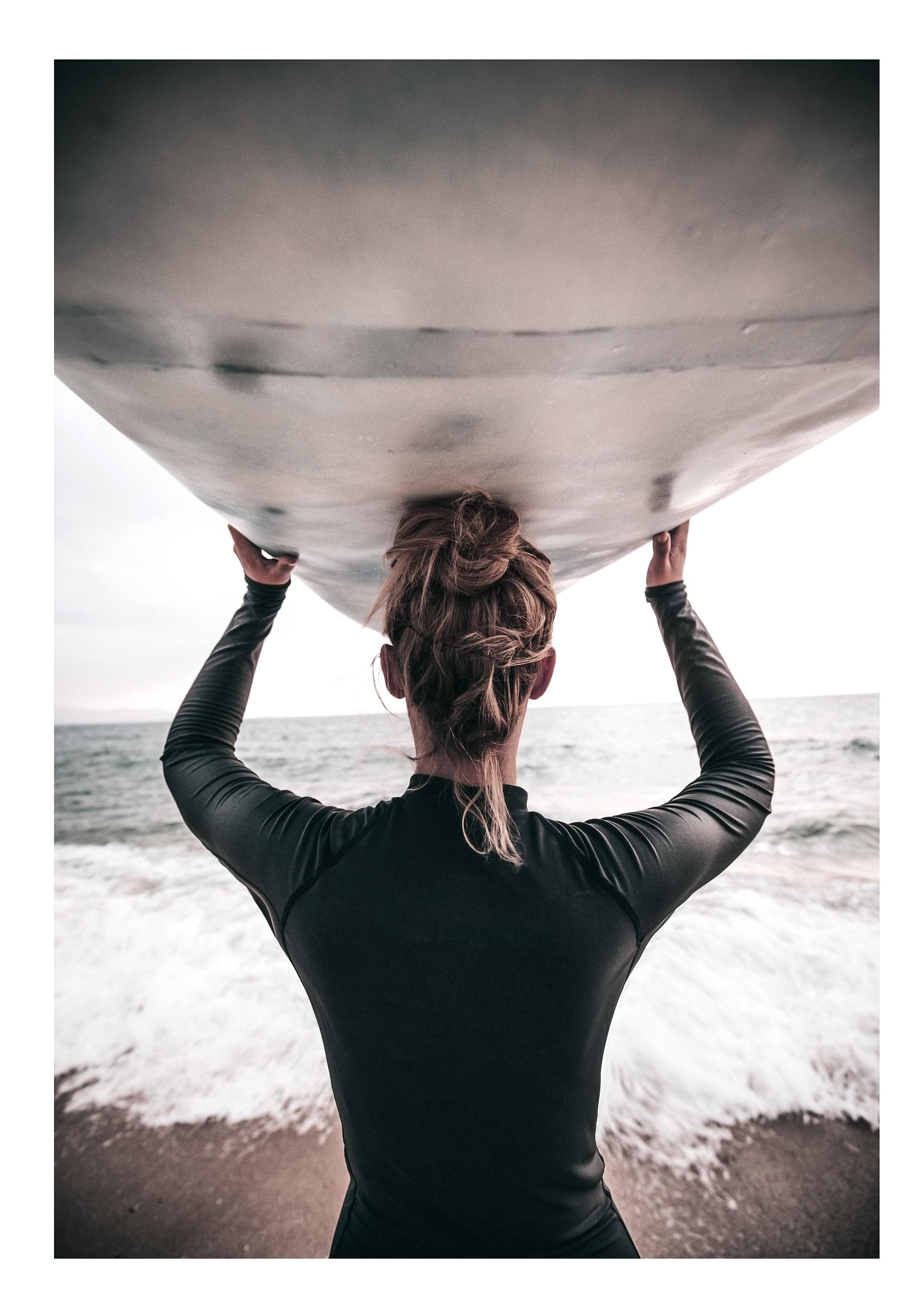 Surfer Poster | Catch the Waves Surf Poster with Surfer in Black ...