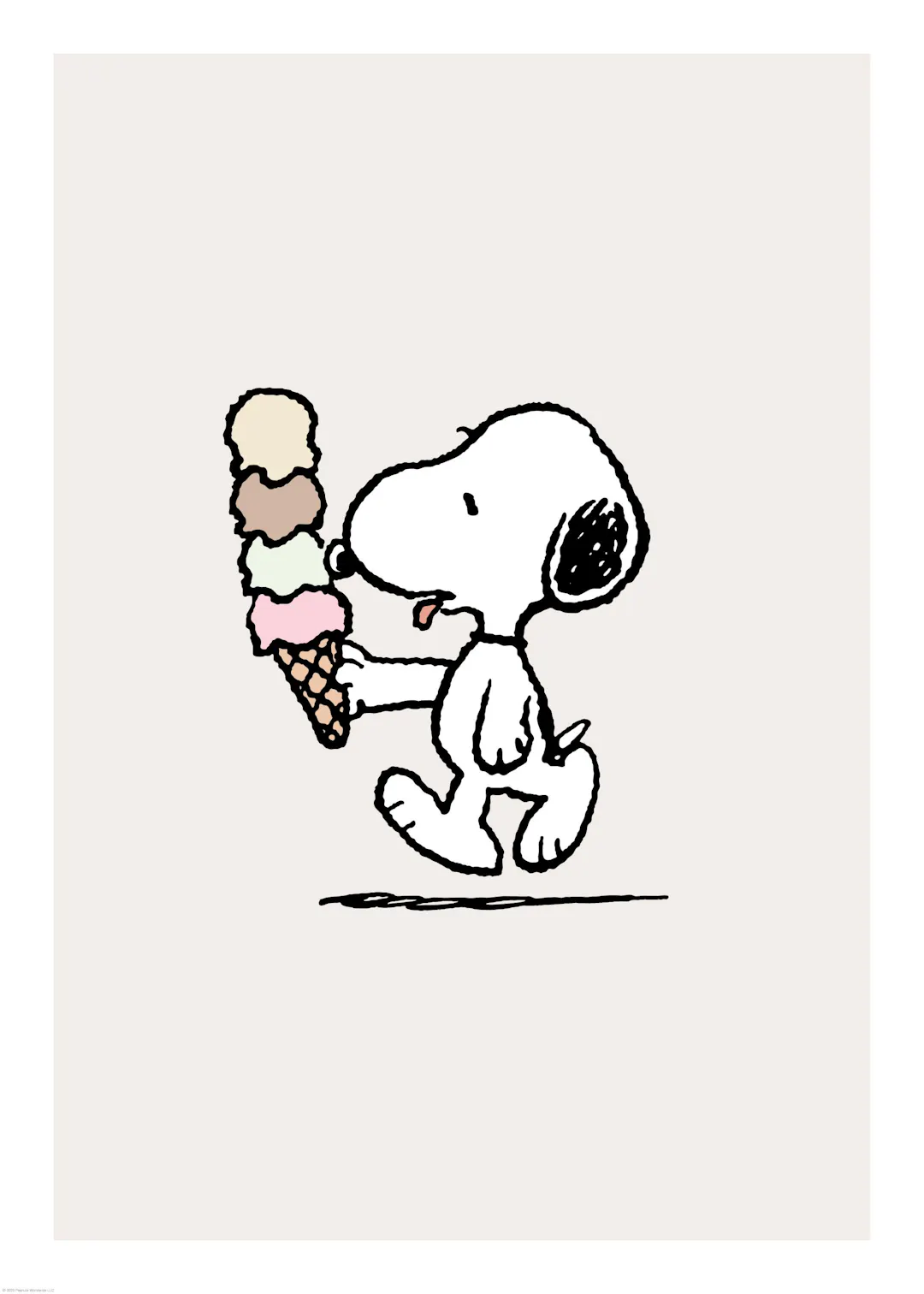 The Gang Poster | Snoopy and Woodstock Cartoon Wall Art | Poster Store USA