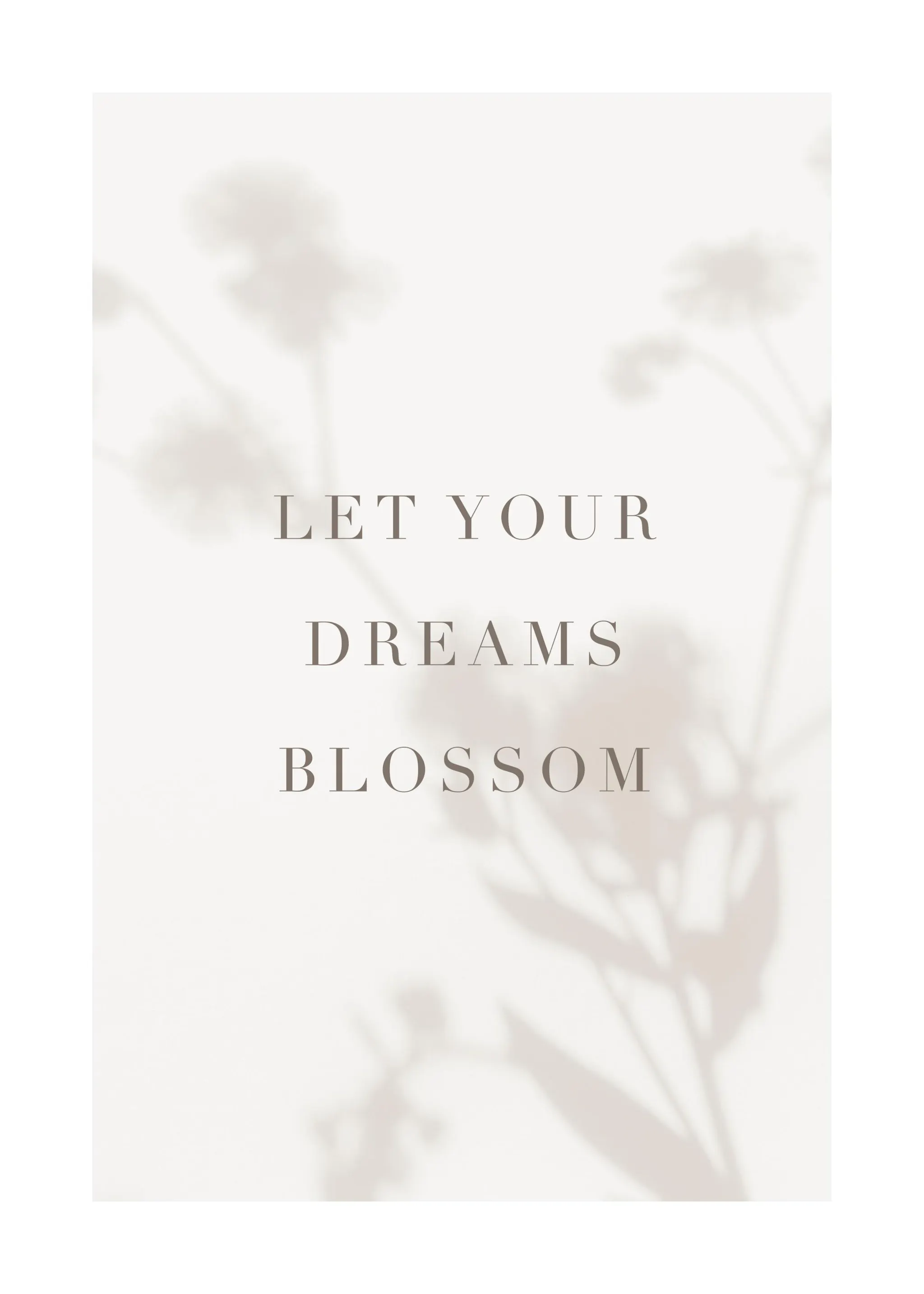 Calm Beige Trio Poster Pack | Minimalist Flowers Beige | Elegant Wall ...