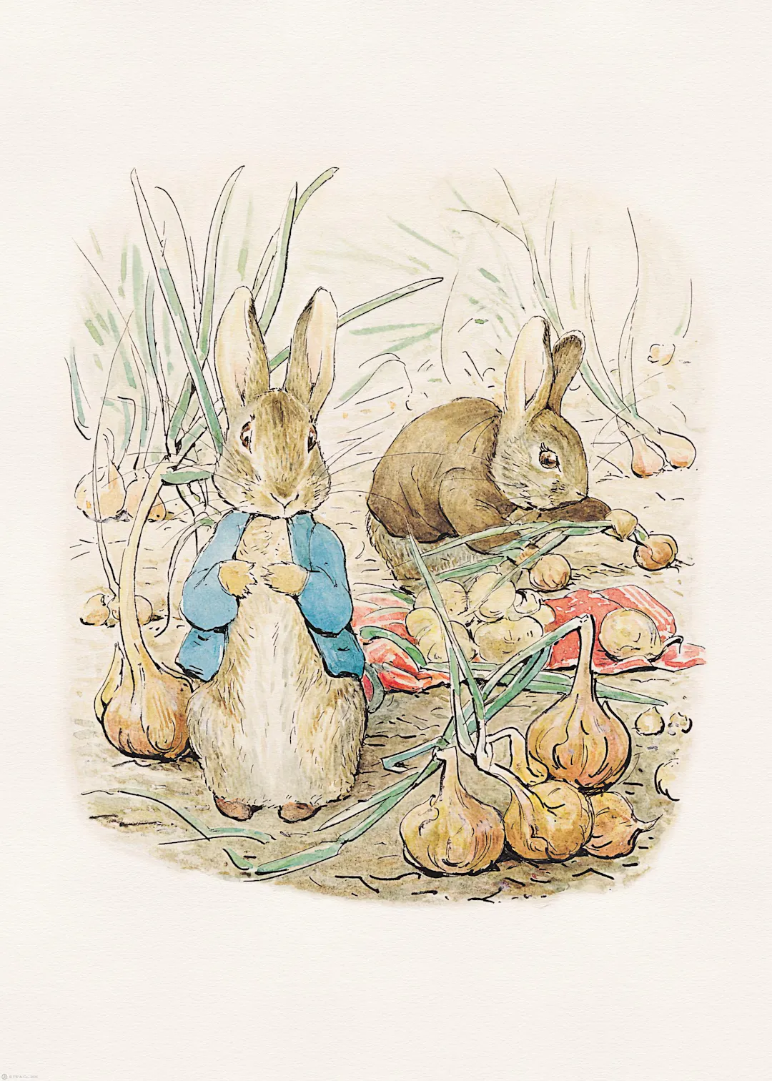 Peter Rabbit Family Poster | Woodland Creatures Rabbit Wall Art ...