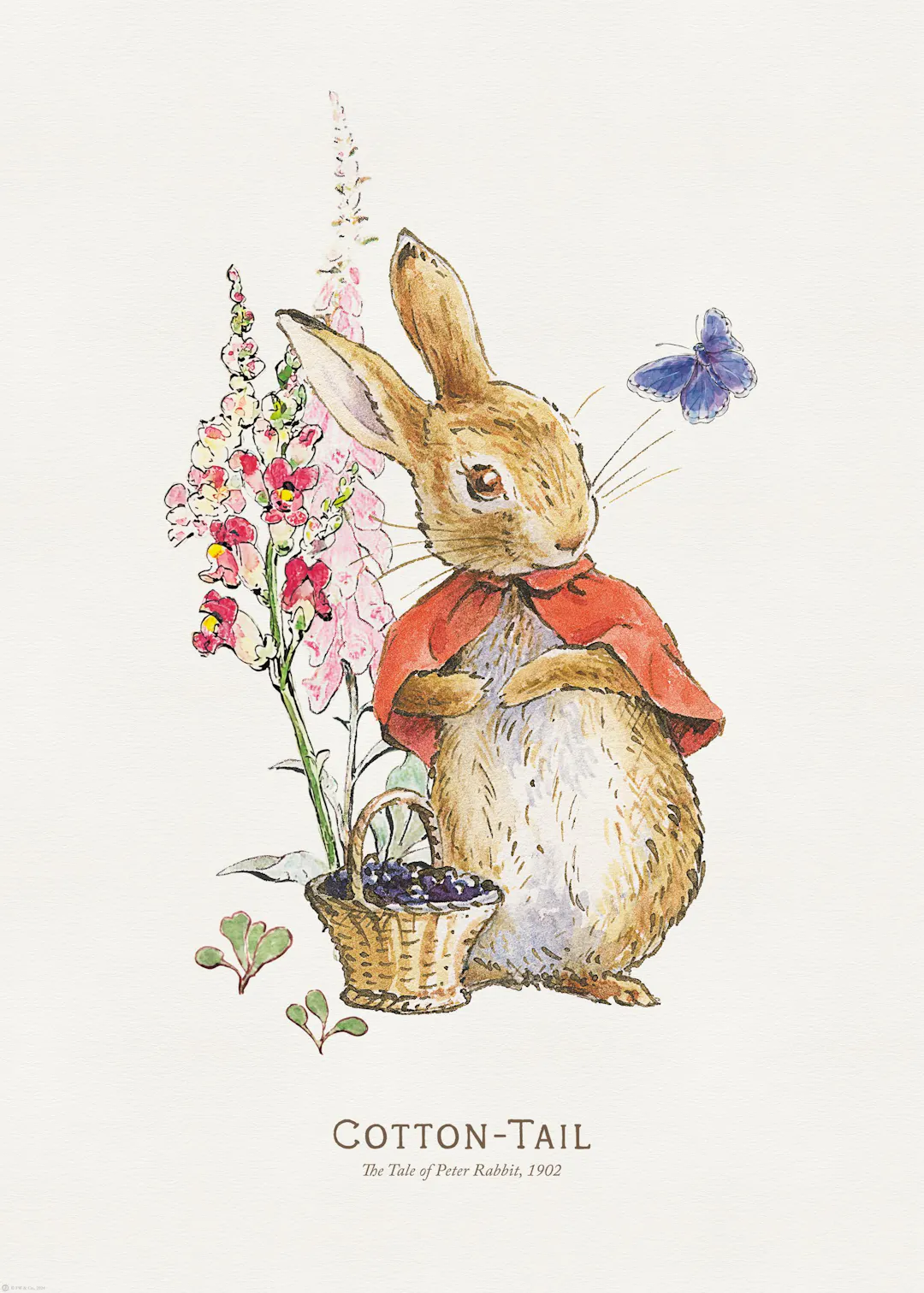 Peter Rabbit Family Poster | Woodland Creatures Rabbit Wall Art ...