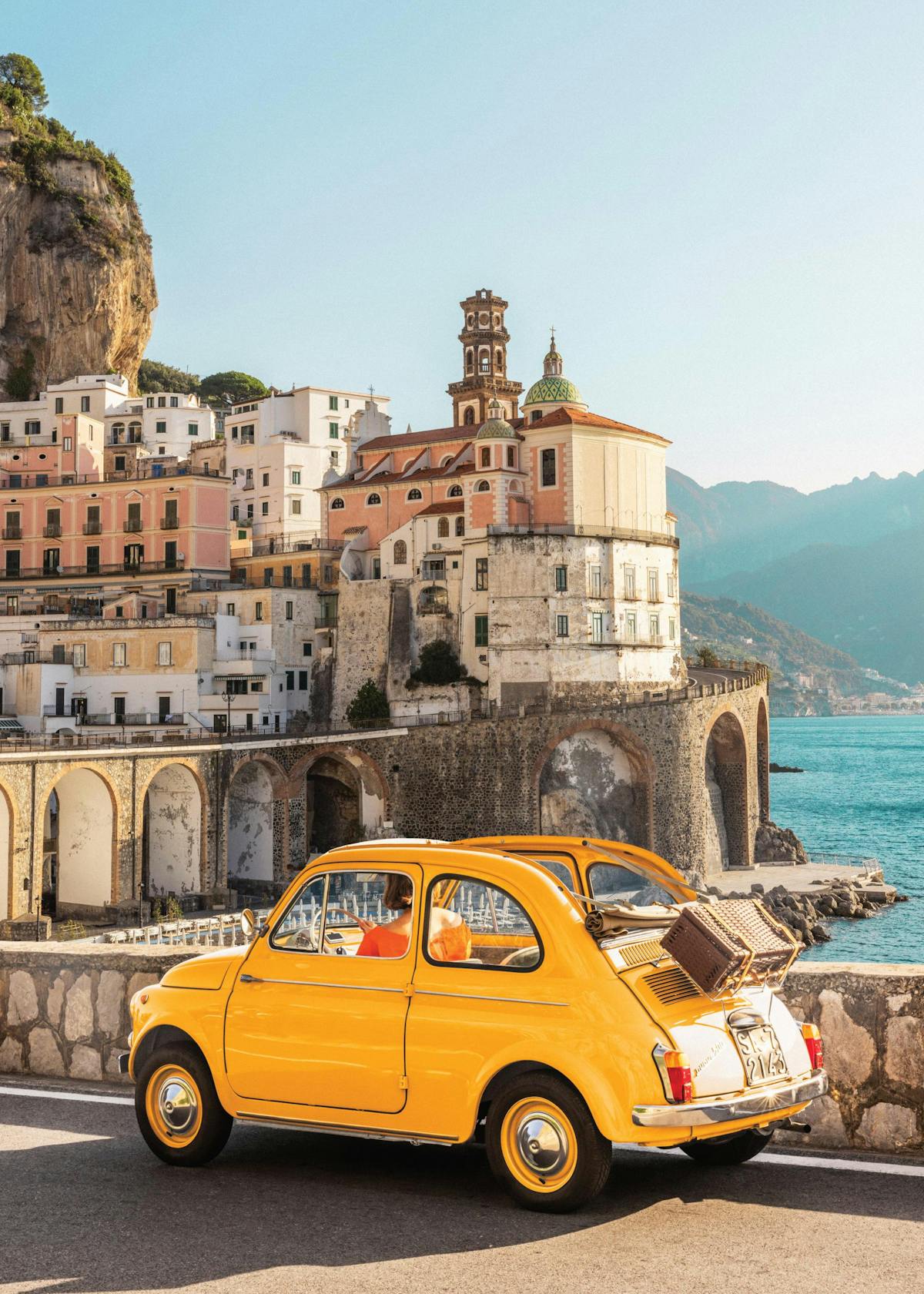 Positano Lemon Poster with Mediterranean Art | Poster Store CA