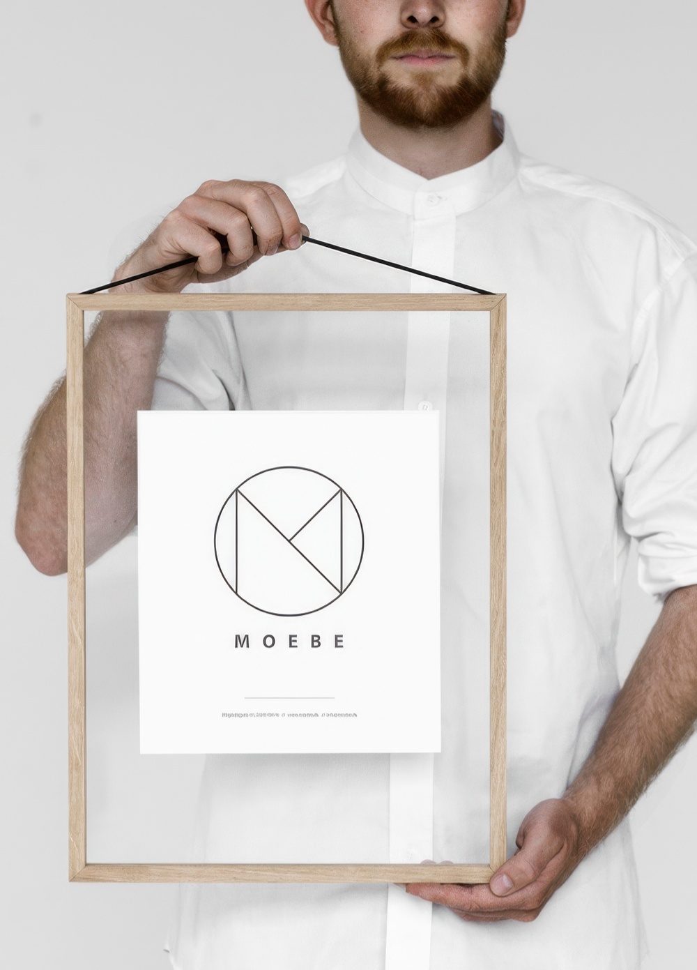 Moebe ram A3 ek | Elegant träram med geometrisk design | Poster Store ...