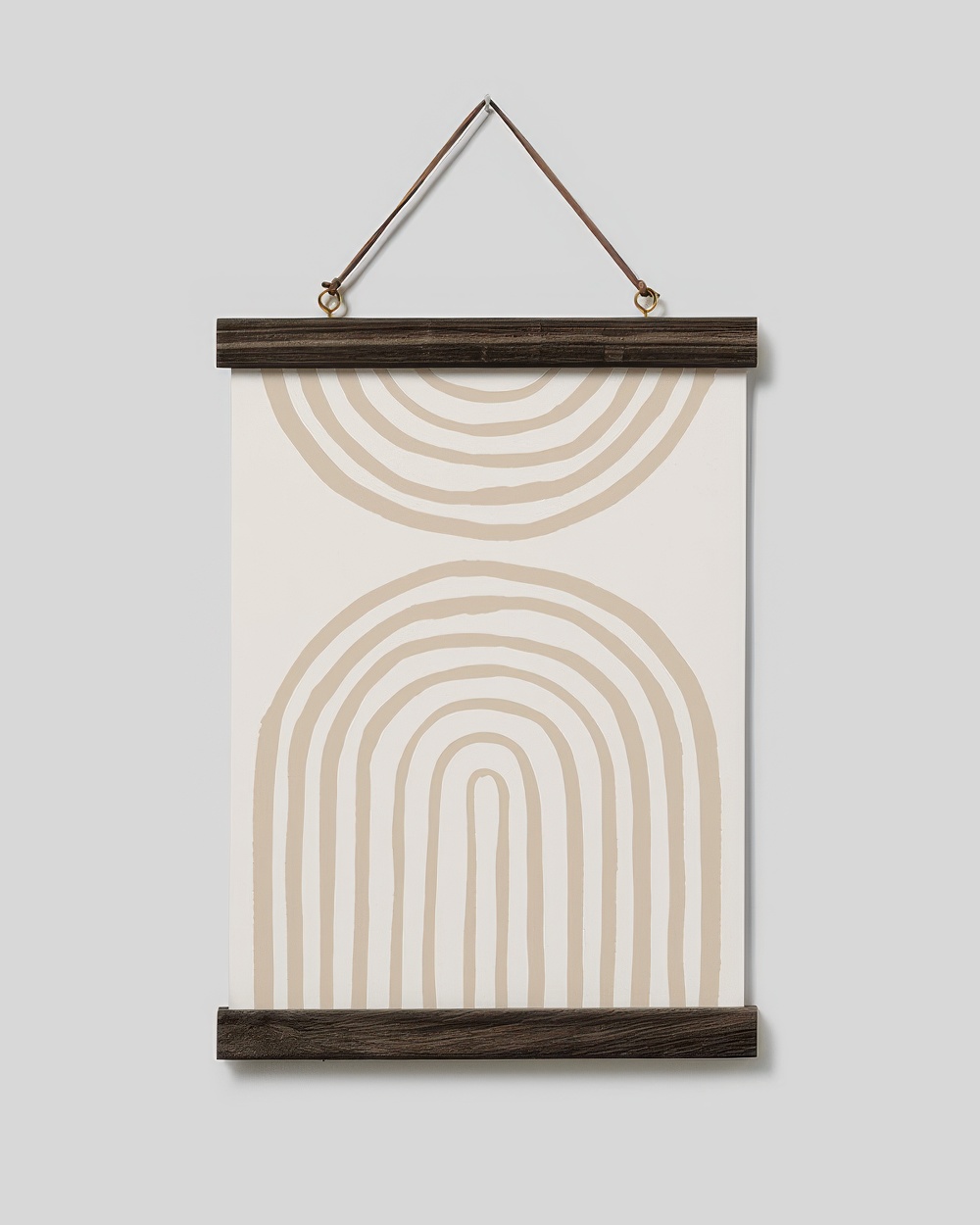 Dark Oak Poster Hanger – Minimalist Wooden Frame | Poster Store CA