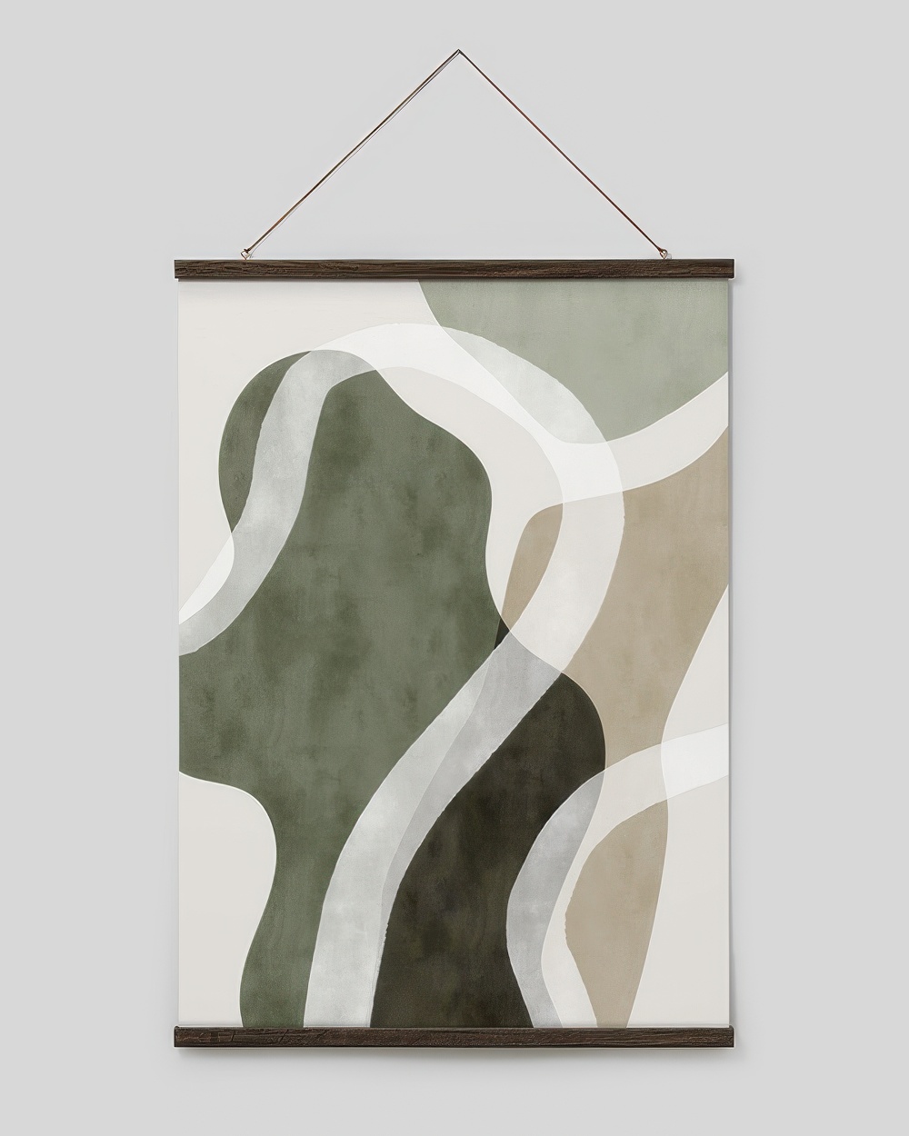 Dark Oak Poster Hanger 71 cm Wall Scroll Style | Poster Store CA