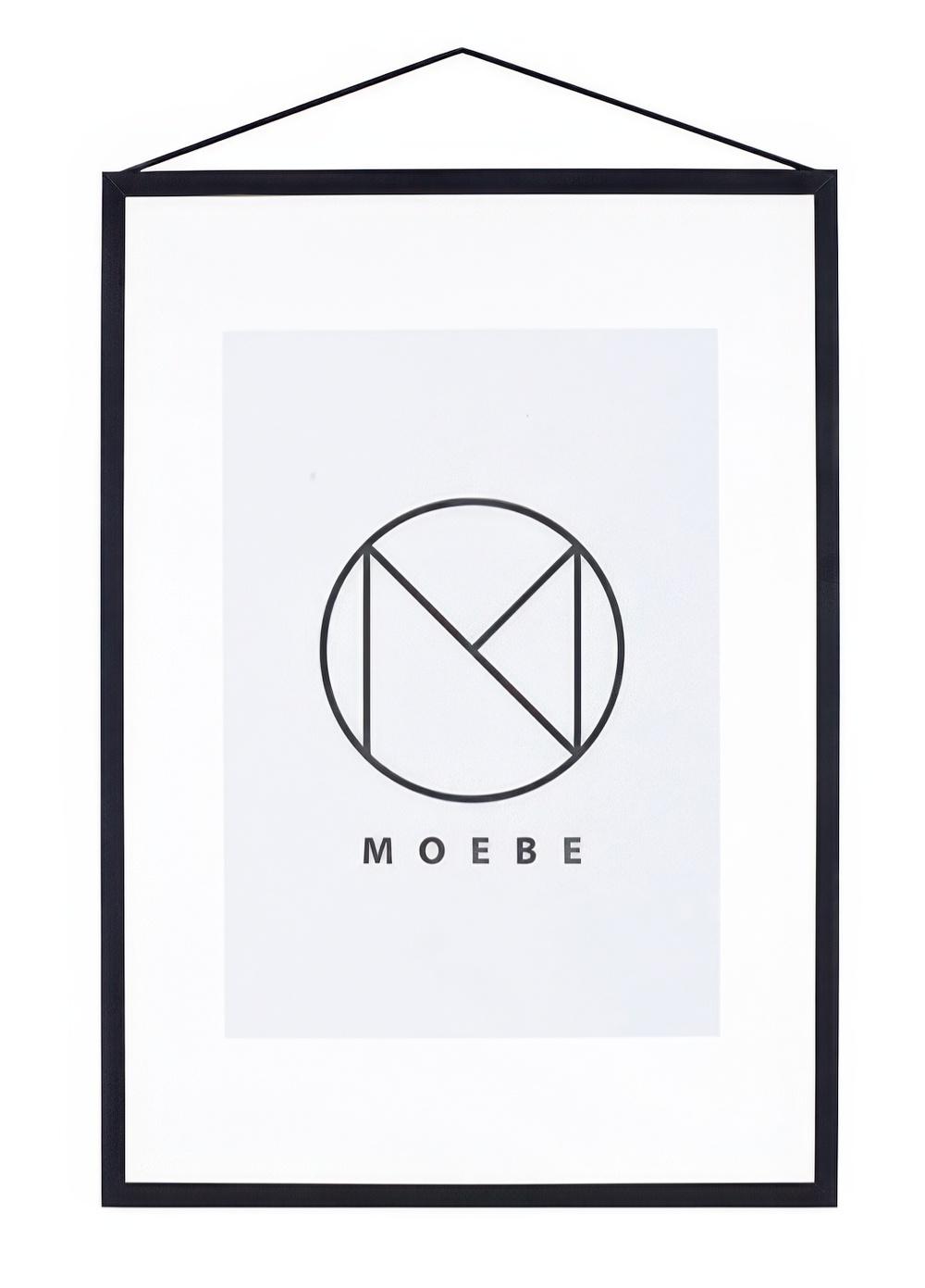 Moebe kader A3 alu accessoire | Minimalistisch Zwart Logo en Strakke ...