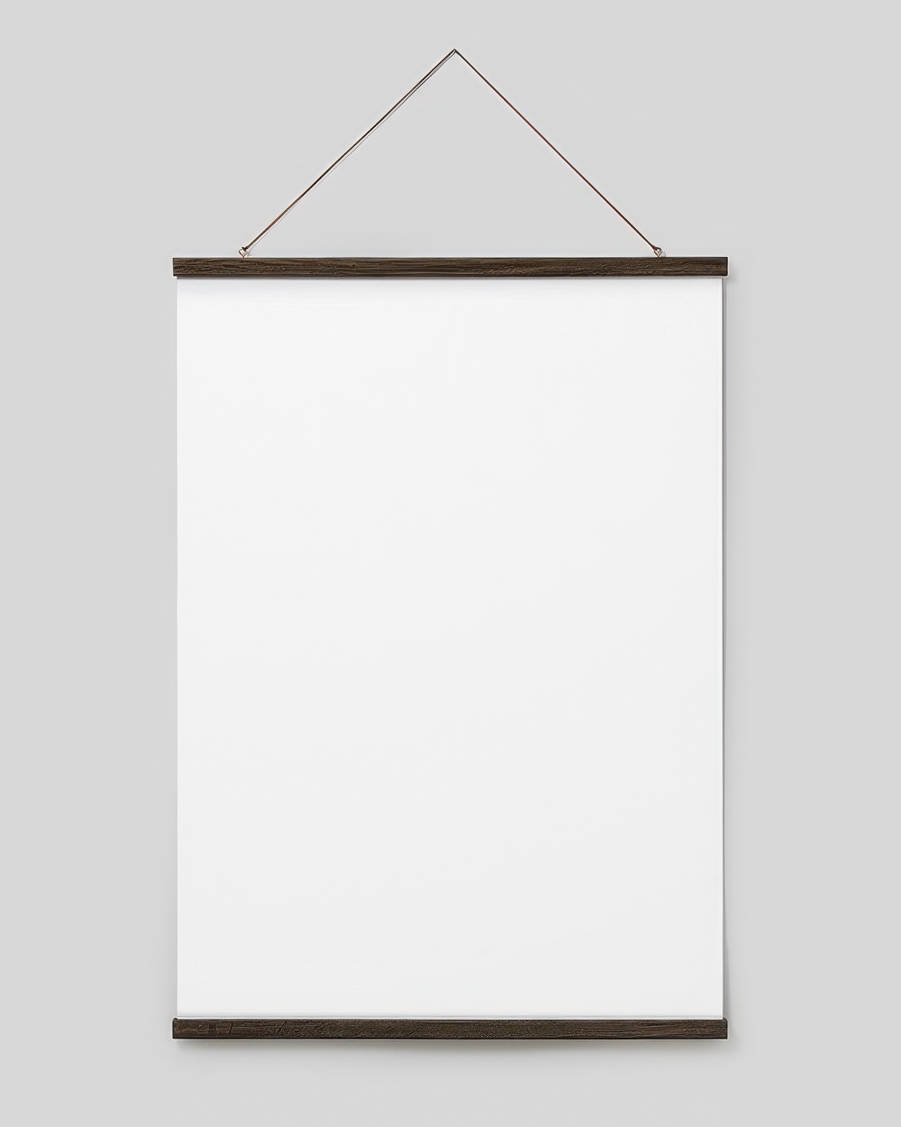 Dark Oak Poster Hanger with Wood Poster Frame | Poster Store US