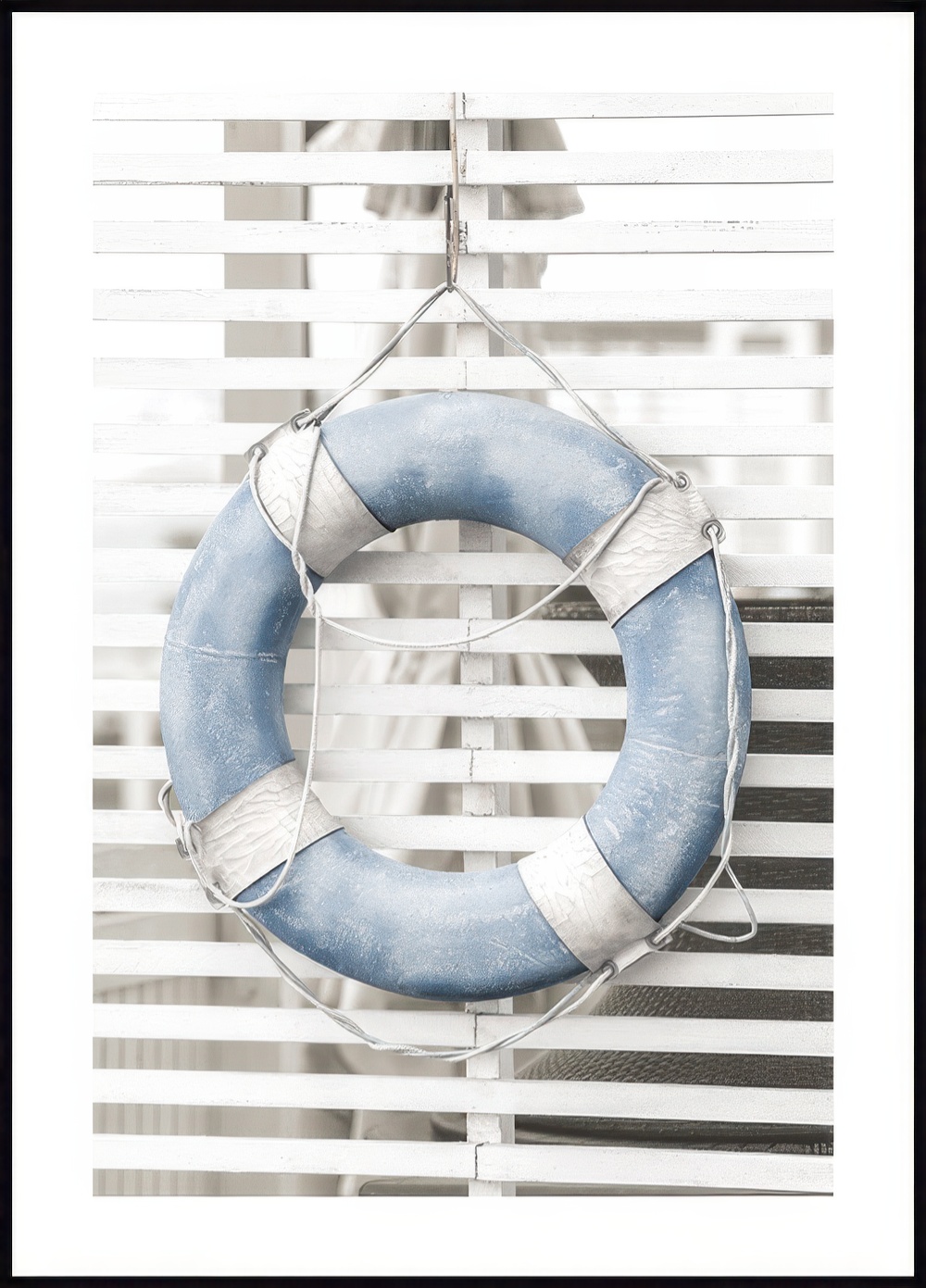 Blue Lifebuoy Poster | Nautical-Themed Lifebuoy Art | Poster Store ...