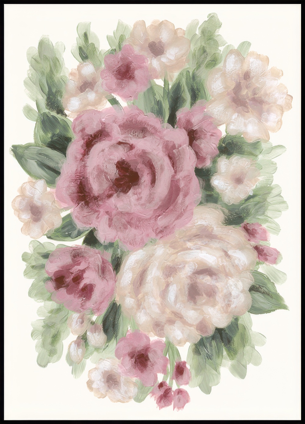Painted Roses Poster | Pink Roses | Poster Store United Kingdom