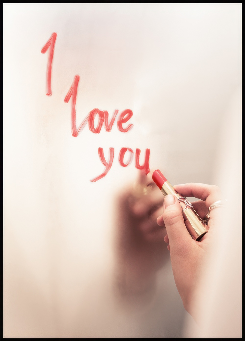 Lipstick Message Poster | Lipstick Message Poster Home Decor | Poster ...
