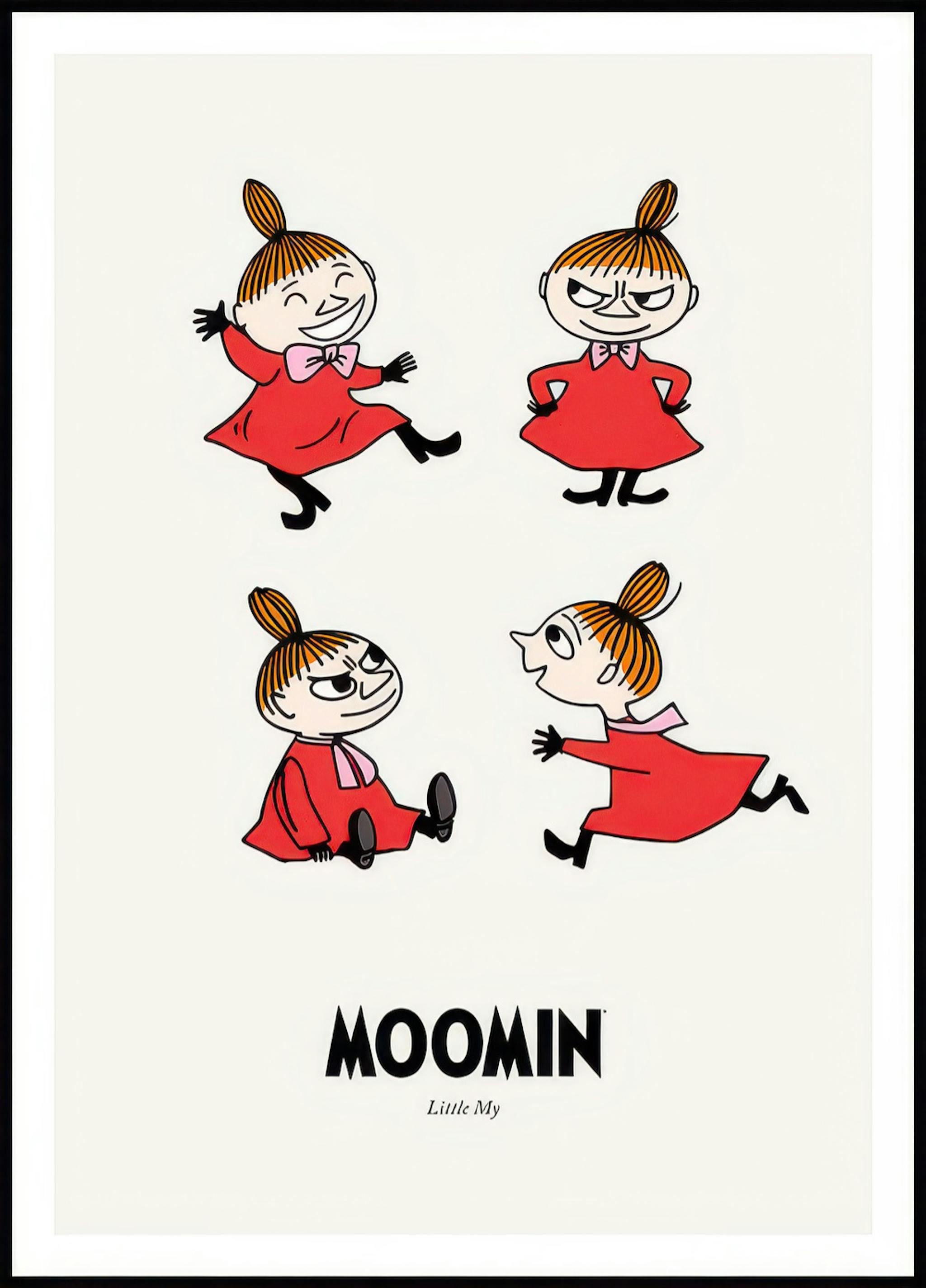 Mumin - Mumintrollet Poster | Unik konst med blomsterdetaljer | Poster ...