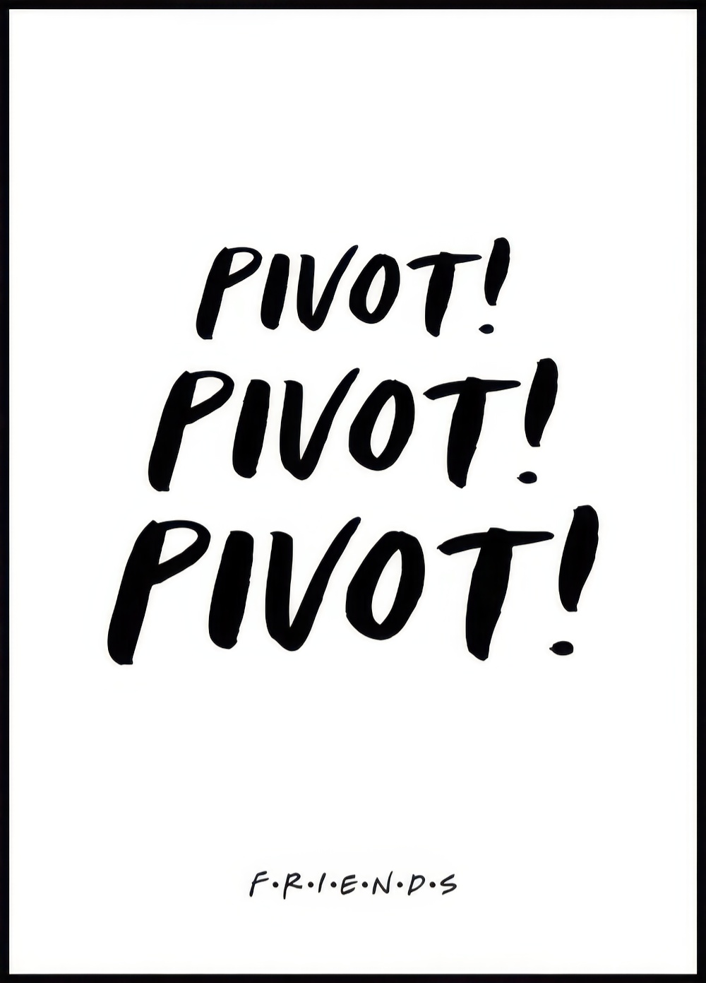 Friendsâ ¢ - Pivot Poster | Friends Poster Couch Pivot Scene | Poster ...