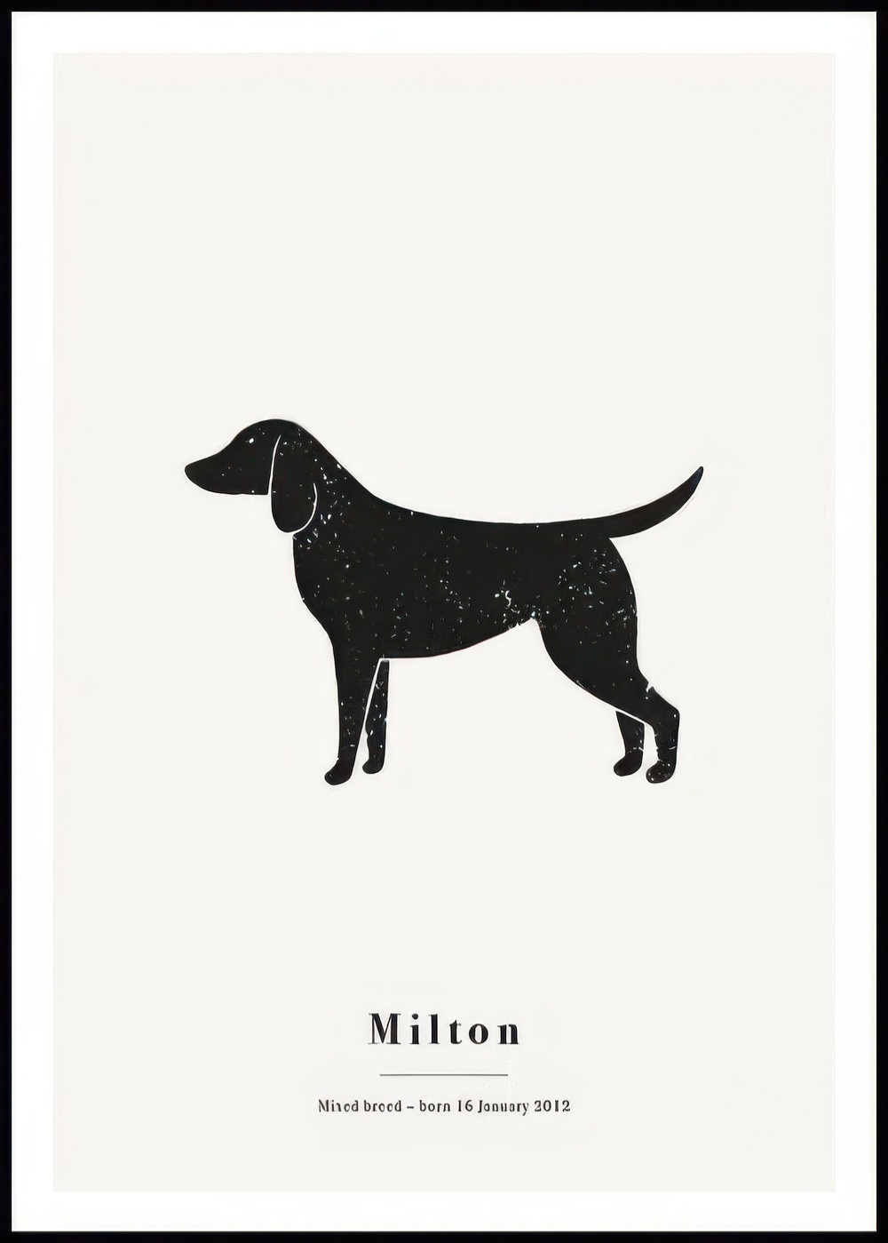 My Pet Mixed Breed honden illustratie poster | Poster Store NL