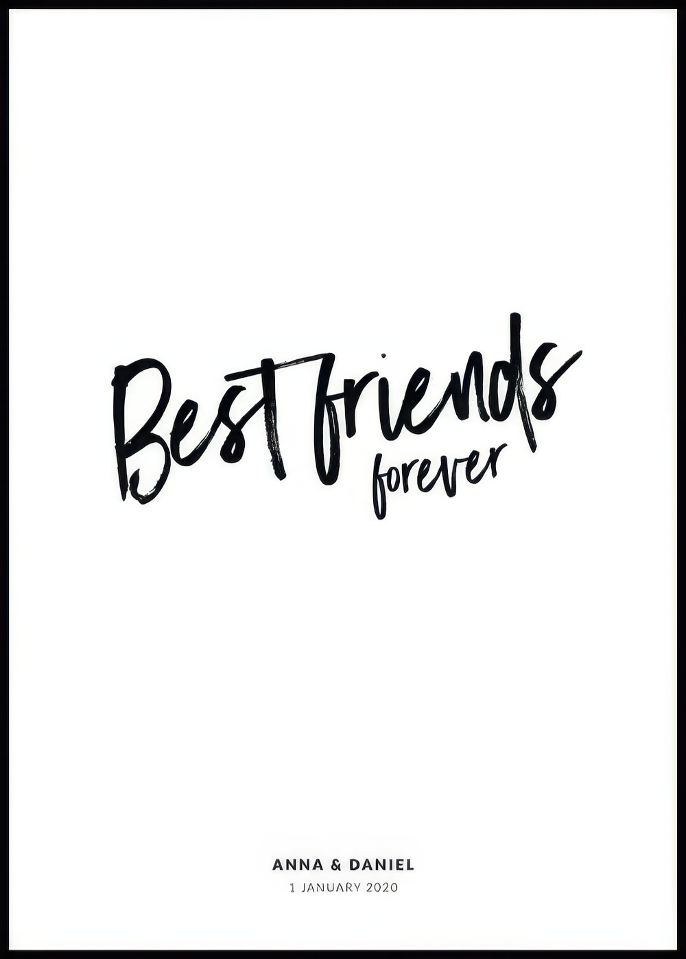 Best Friends Forever Friendship Poster | Poster Store US