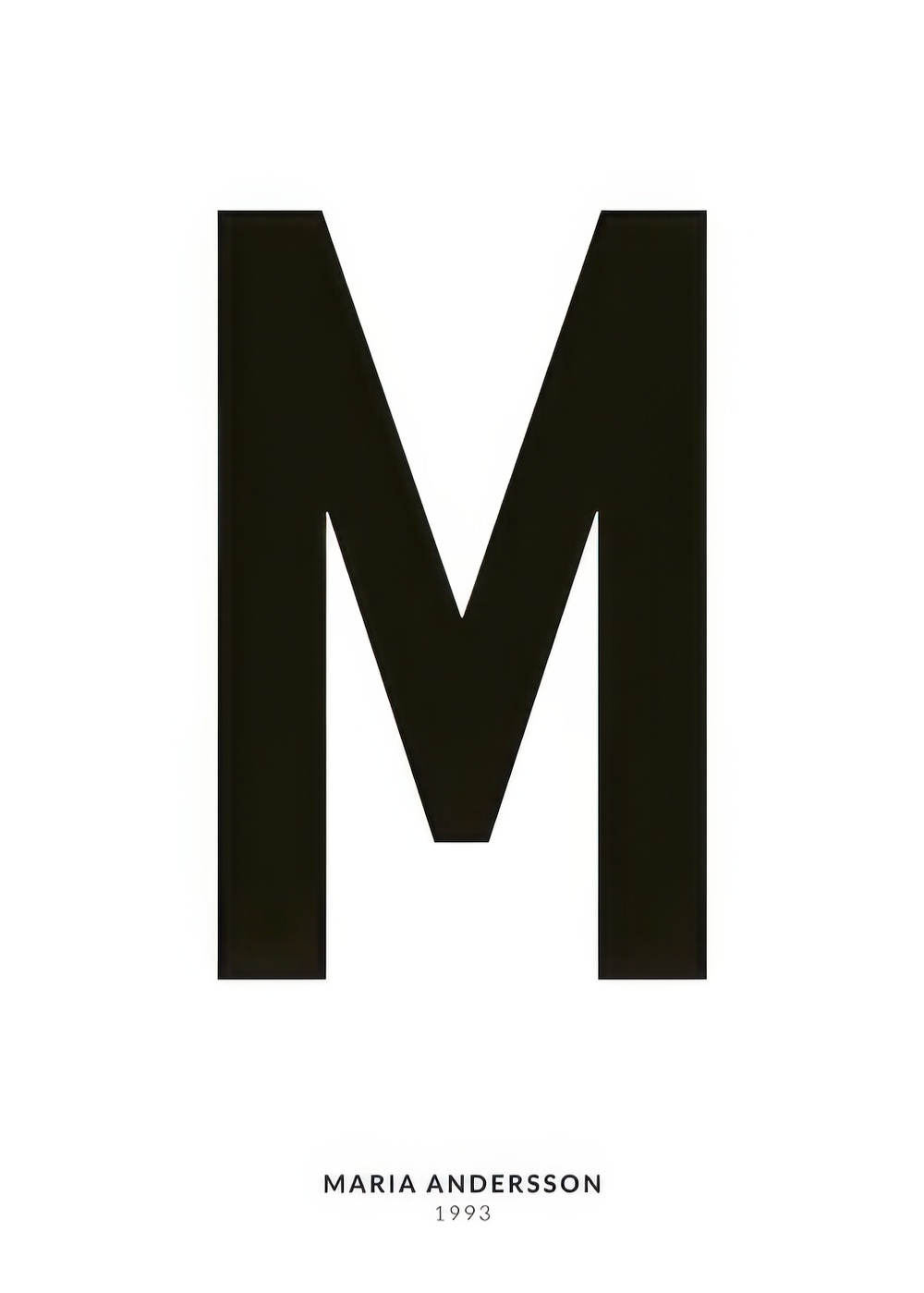 My Letter M Personal Poster Letter M Poster | Poster Store UK
