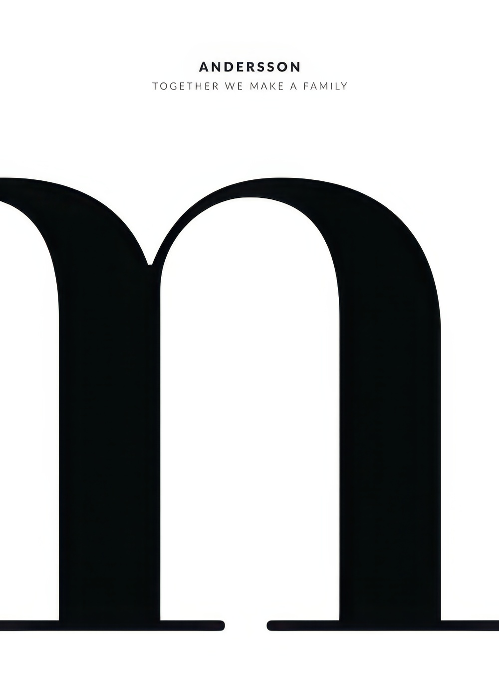 Letter M Personal Poster with Monogram | Poster Store US