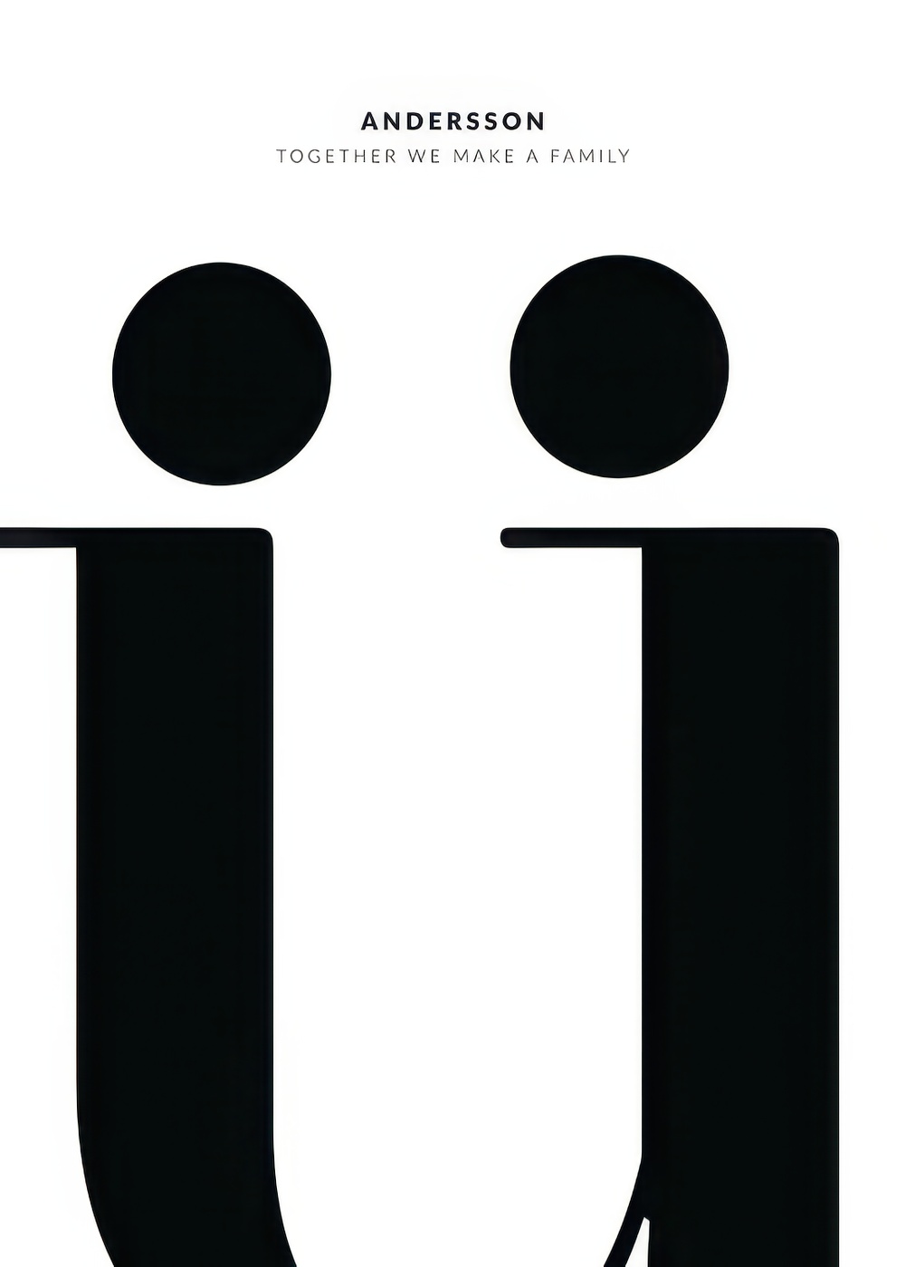 Bokstav Ü familjecitat poster | Poster Store SE