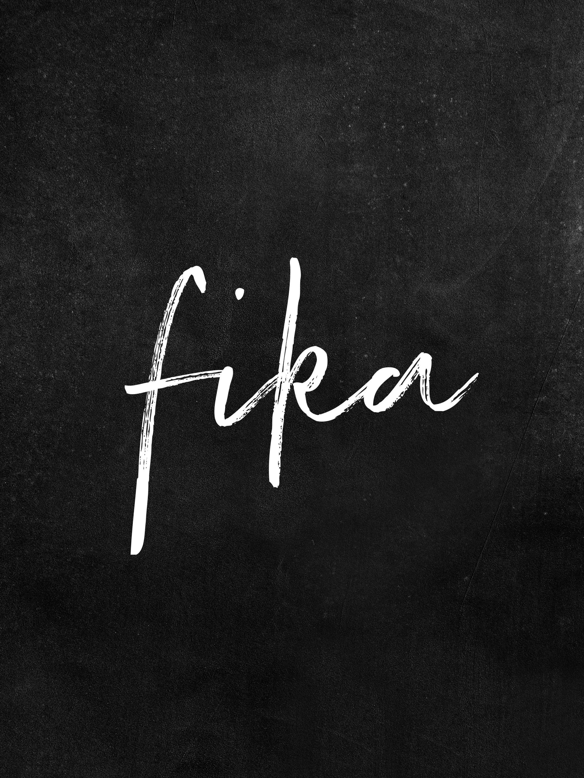 Fika Affiche typographie minimaliste | Poster Store CA