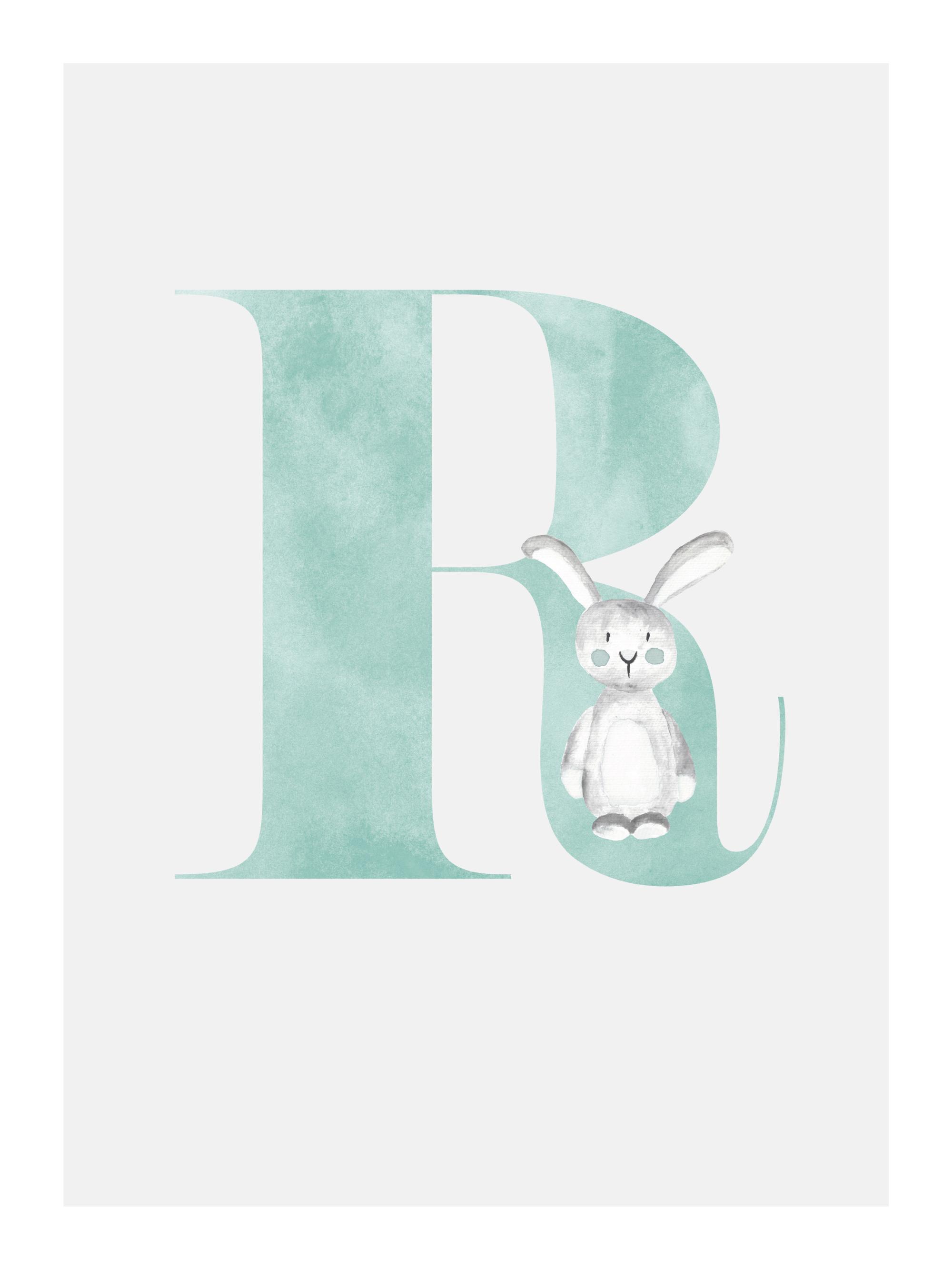 Alphabet R Poster mit Kinderzimmer Deko | Poster Store CH