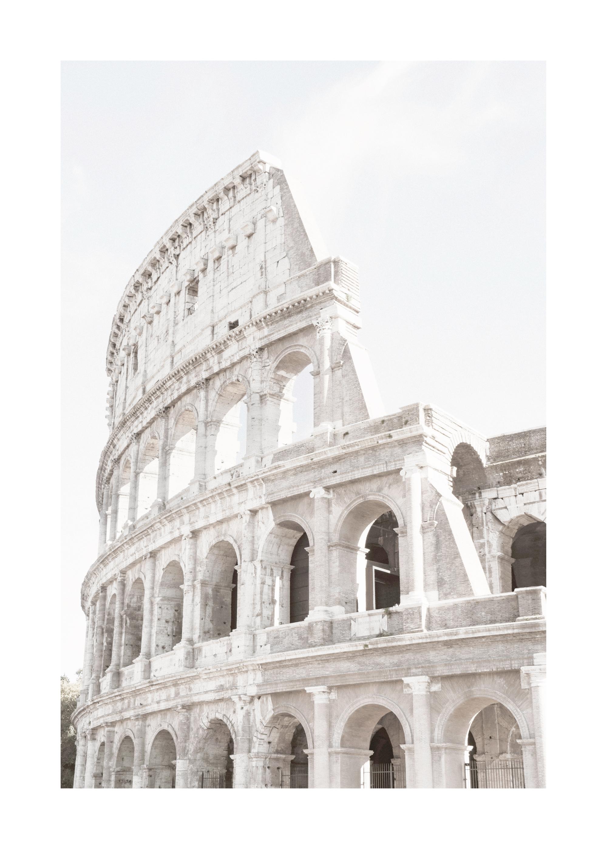 White Colosseum Roman Architecture Poster | Poster Store NZ