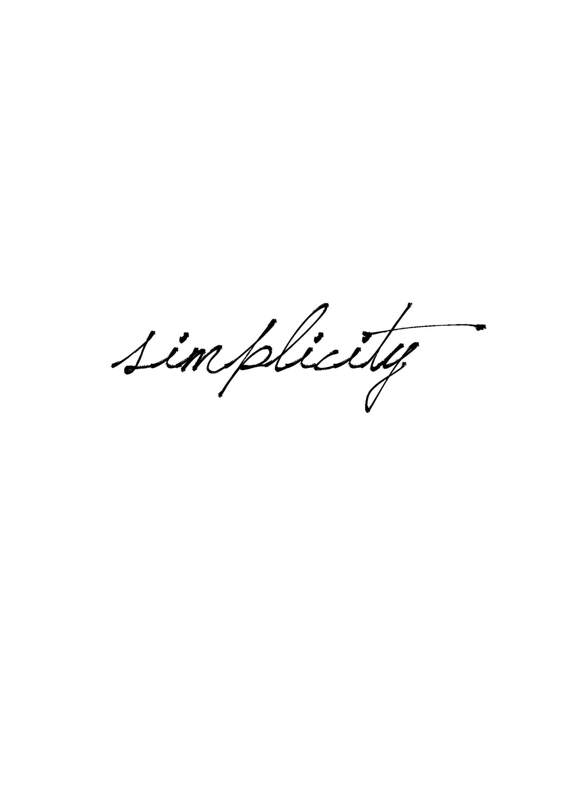 Simplicity Poster con design minimalista | Poster Store IT
