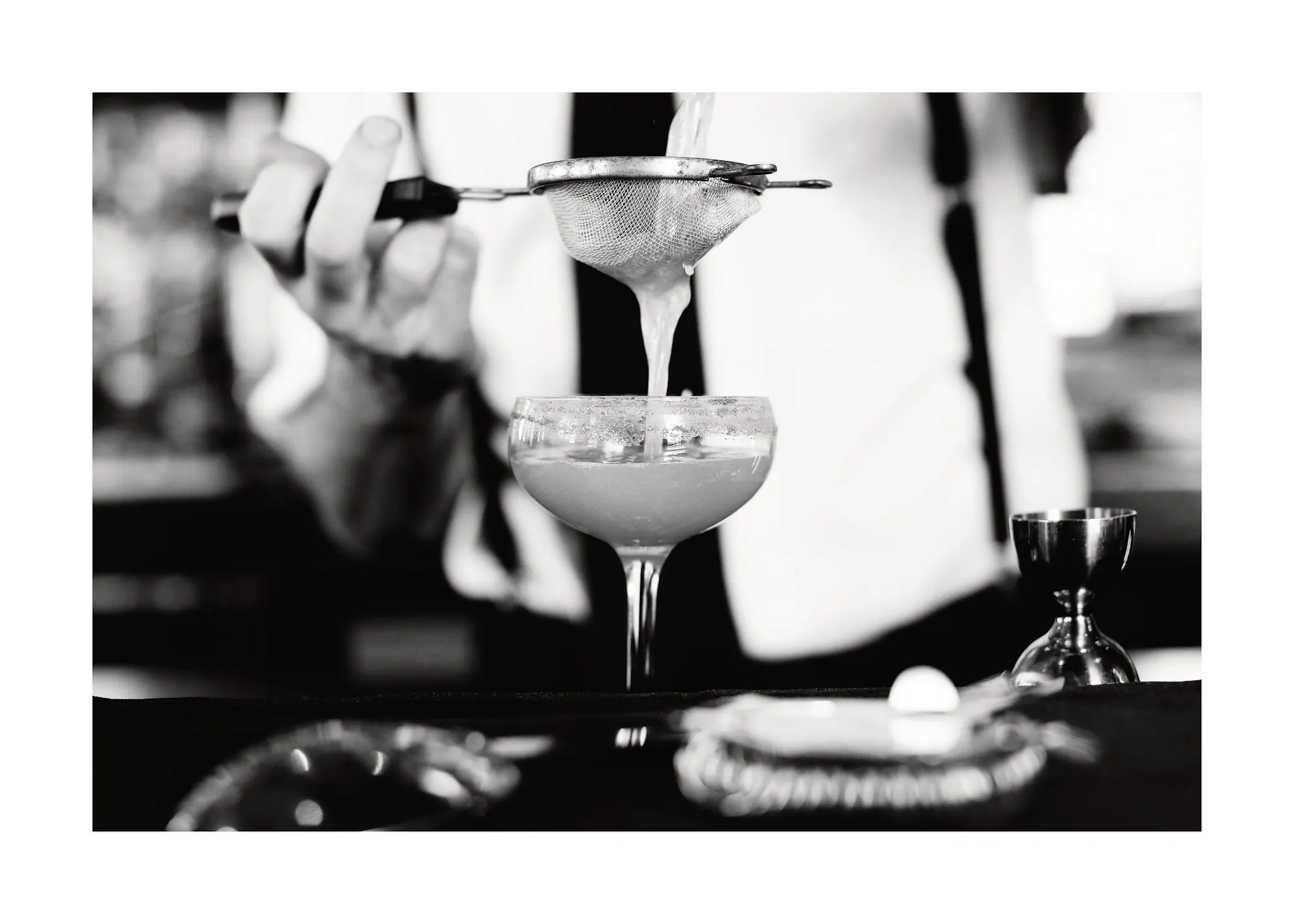 Barman Poster affiche cocktail noir et blanc | Poster Store FR