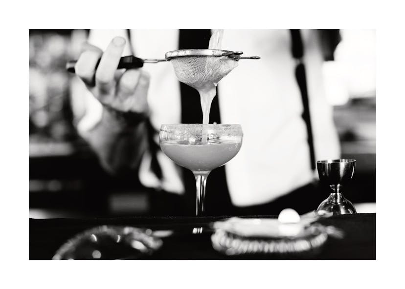 Barman Poster affiche cocktail noir et blanc | Poster Store FR