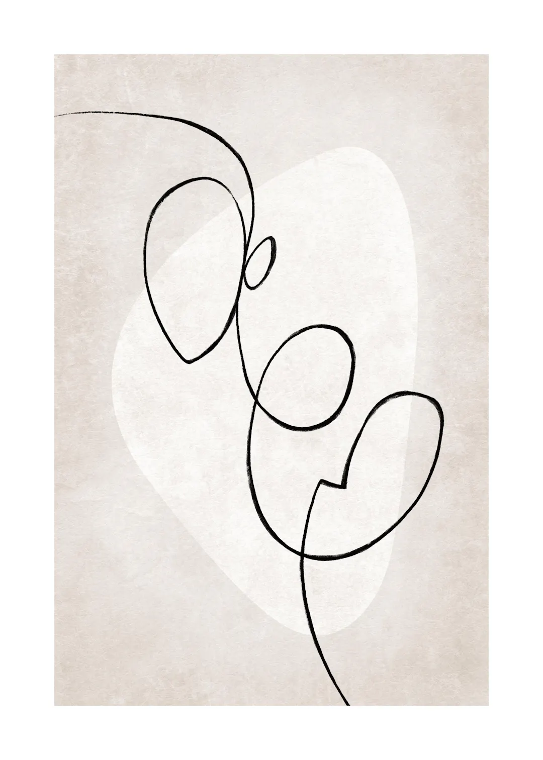 Artful Lines No2 Poster – Abstract Line Art | Poster Store US