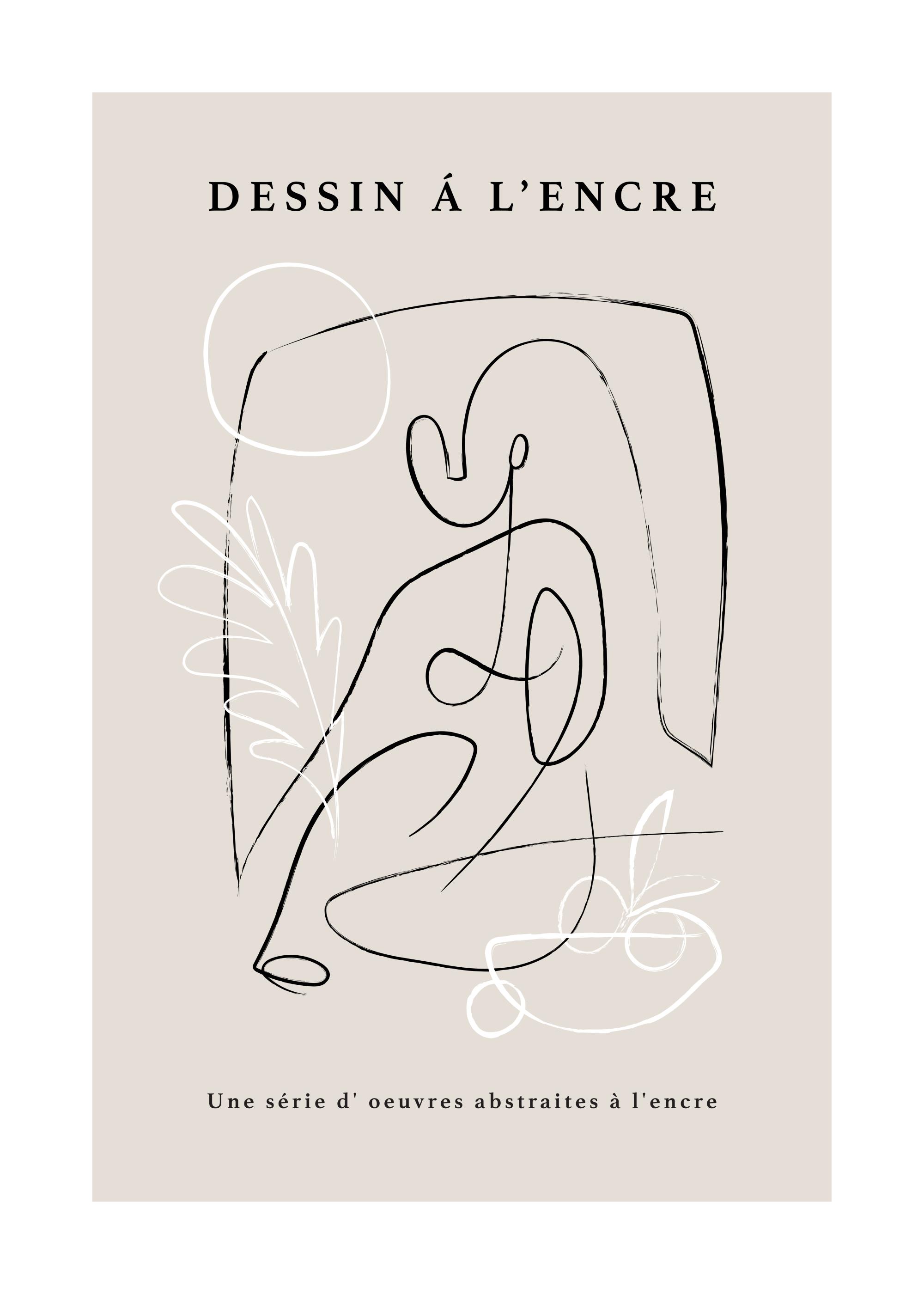 French Sketch No2 Line Art Poster | Poster Store UK