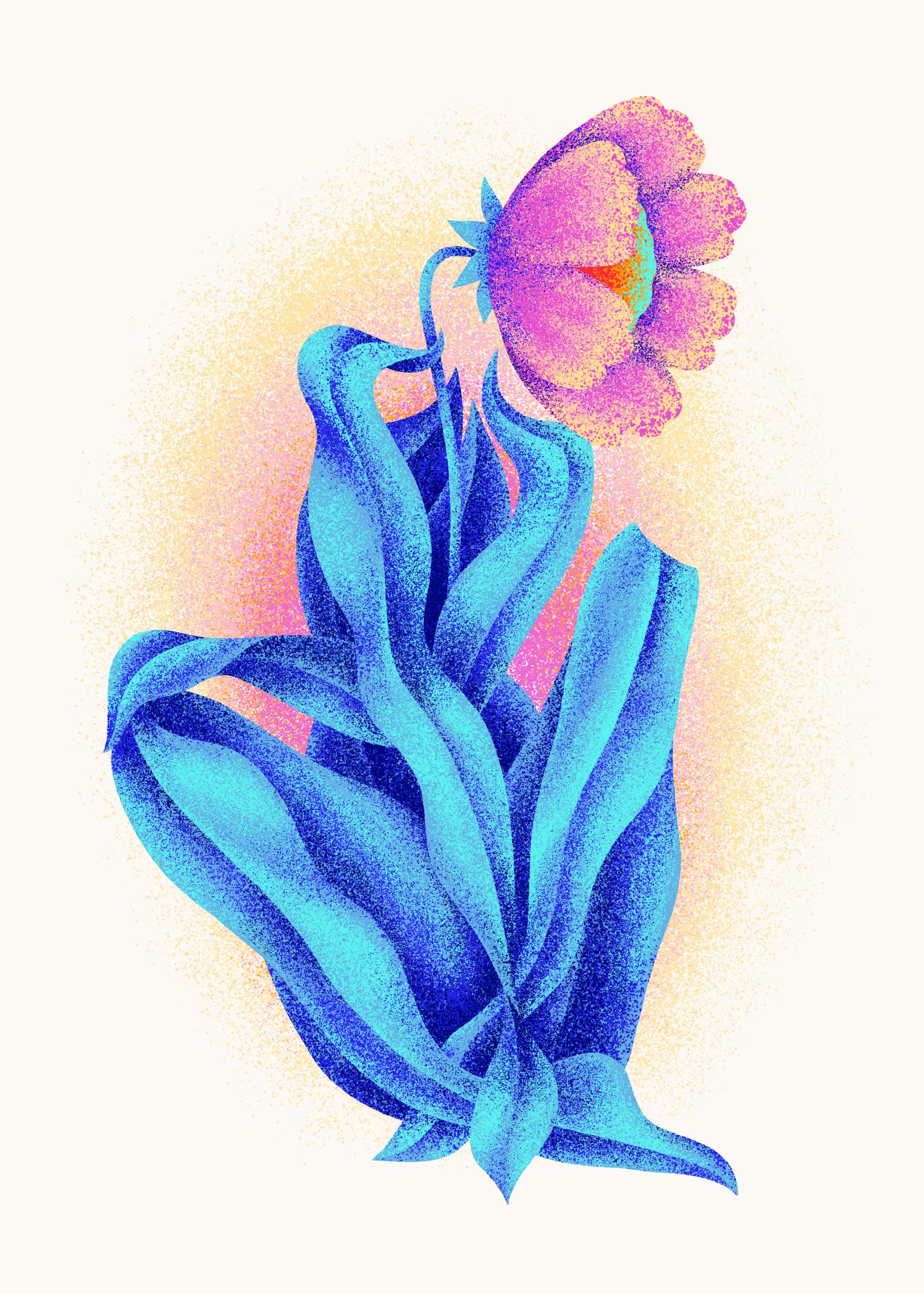 Botánica Femenina Ilustración Botánica | Poster Store US