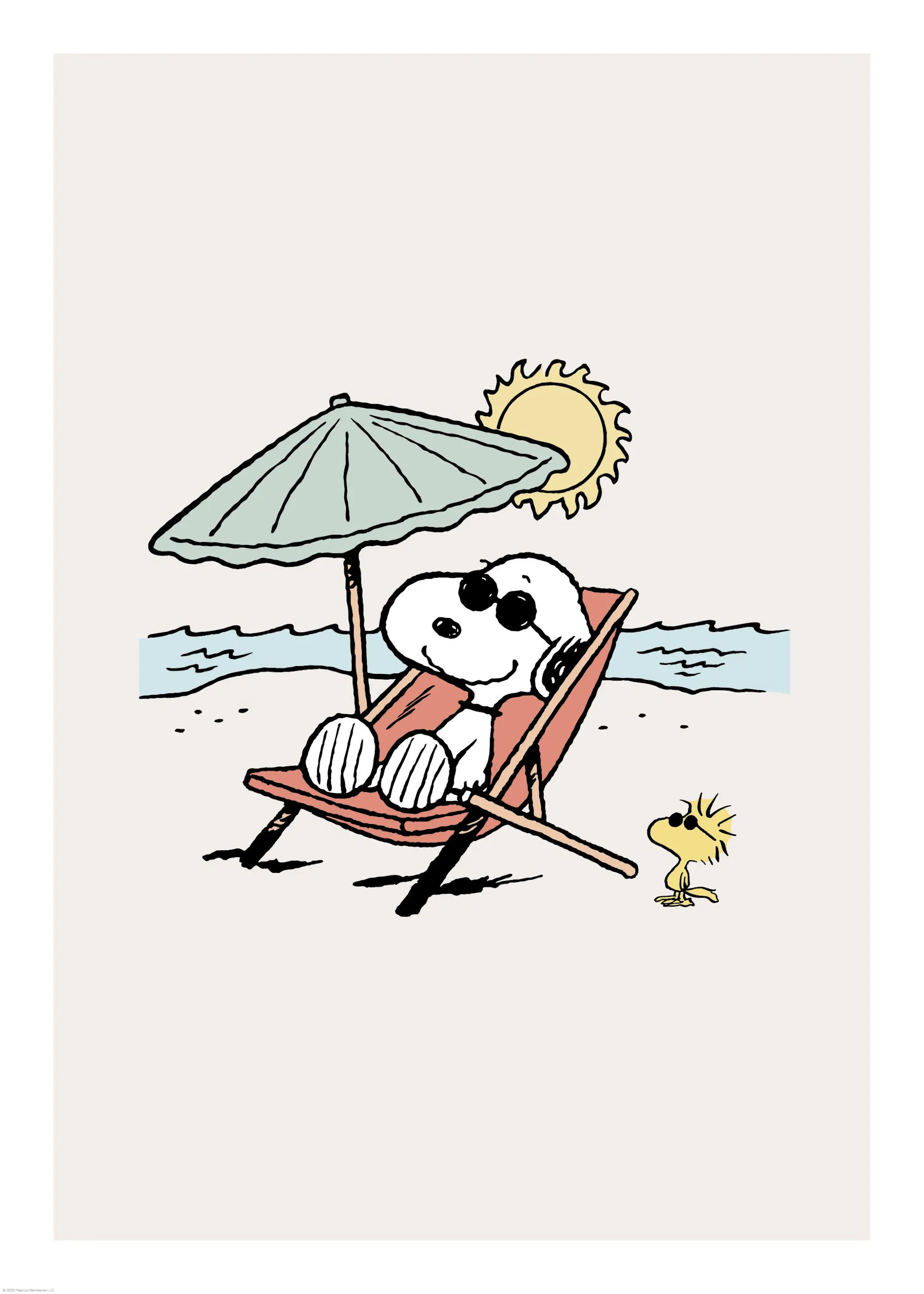 Snoopy Surfboard Surfing Cartoon Poster | Poster Store NZ