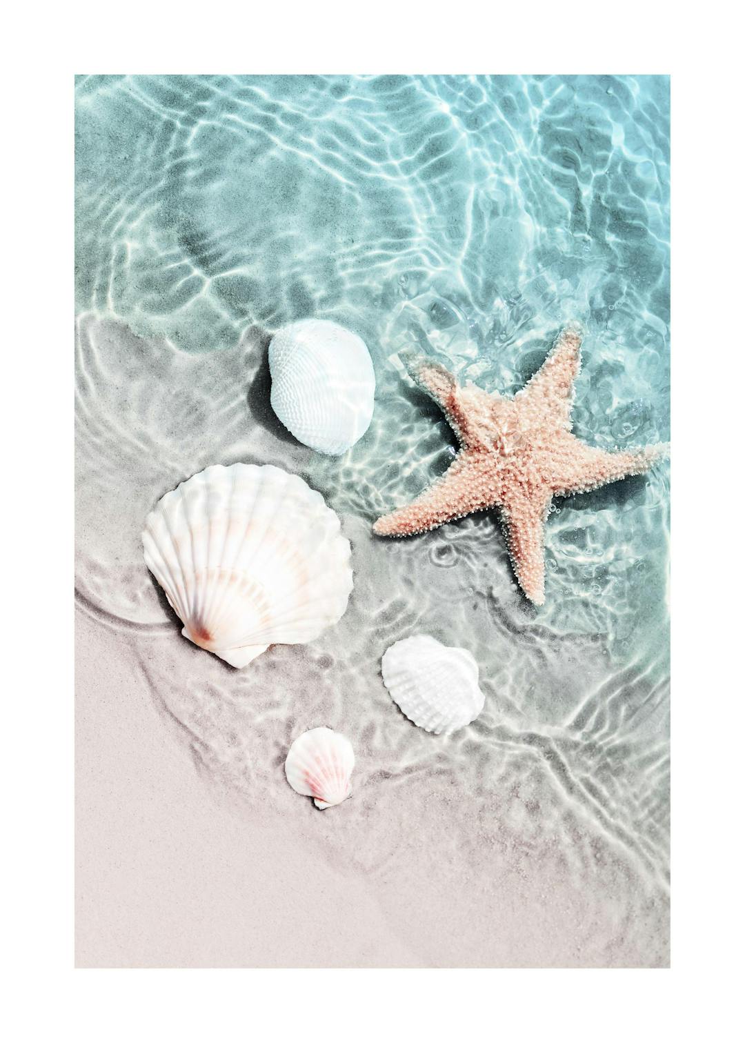 Schilder am Strand Poster mit Strandmotiv | Poster Store DE