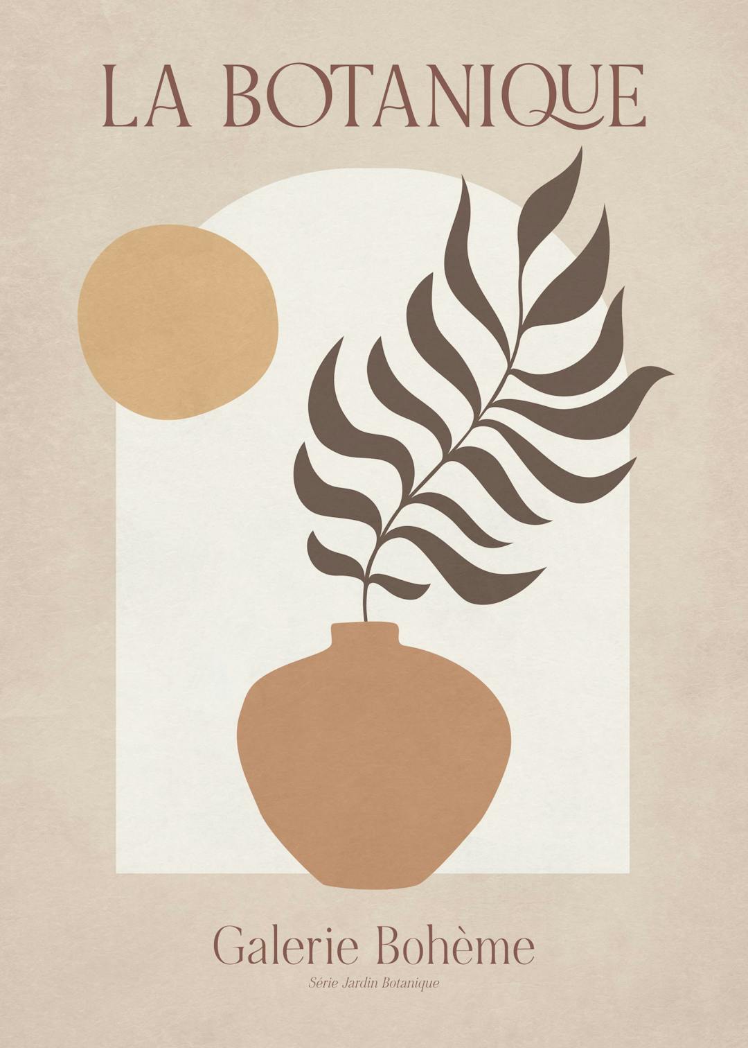 La Botanique No2 Poster flower vase drawing | Poster Store US