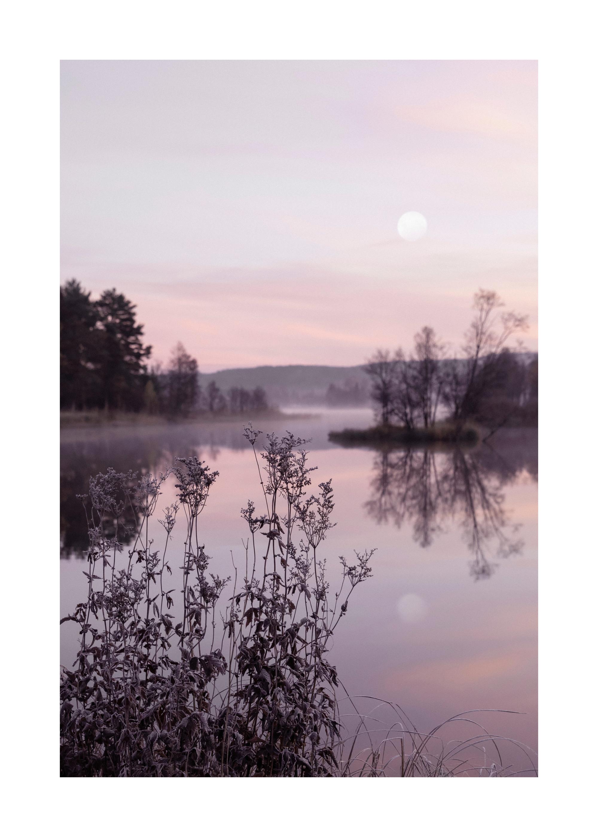 Calm Lake at Sunset Poster for Calm Wall Decor | Poster Store US