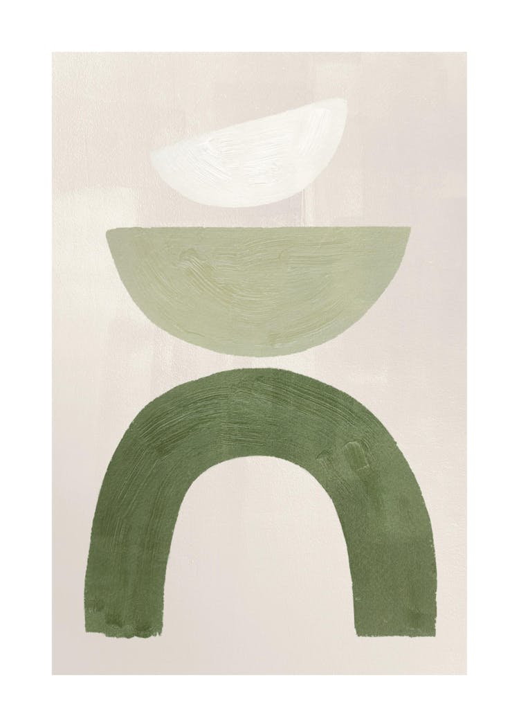 Modern Green Gallery Wall Poster | Poster Store CA
