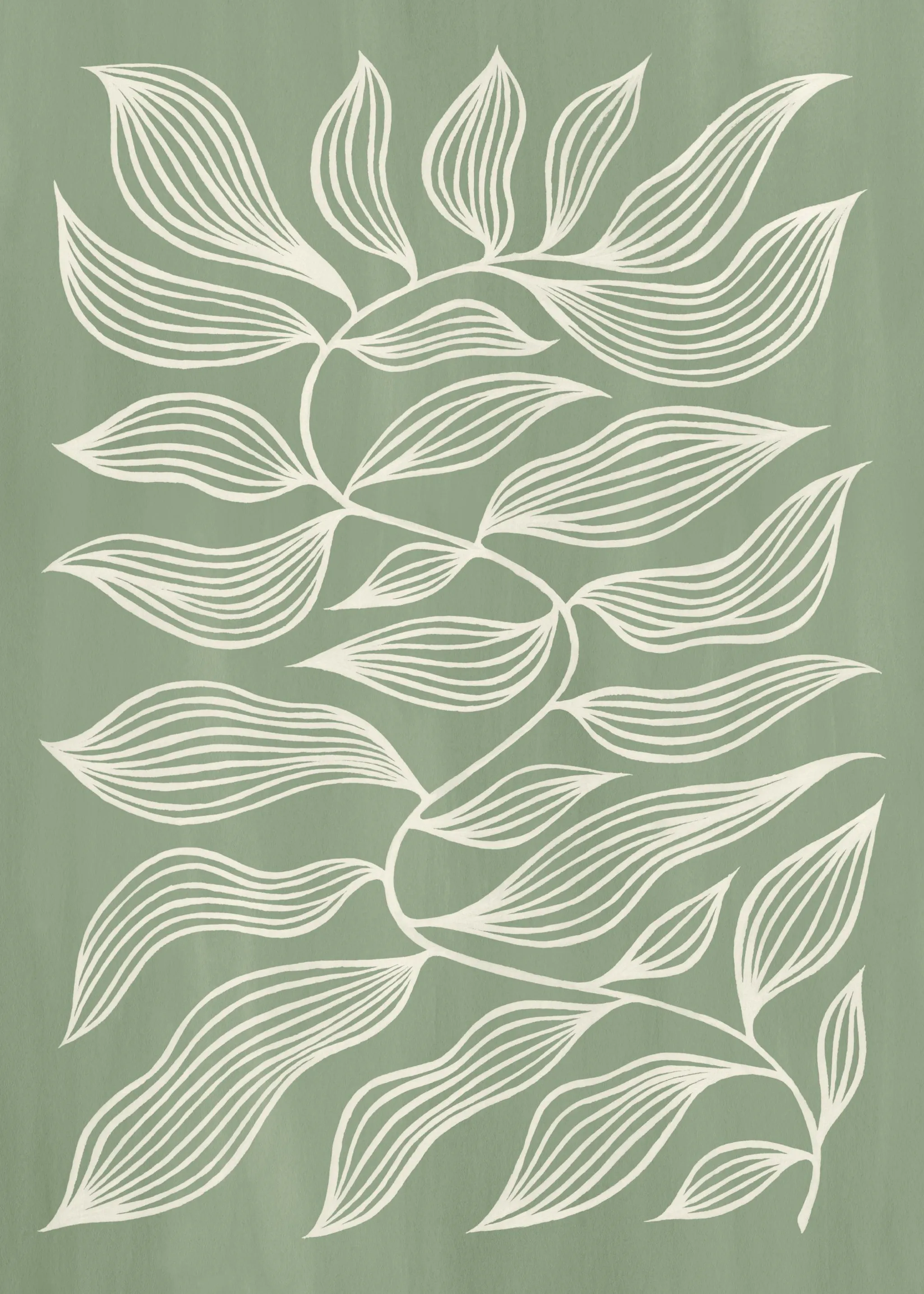 Moderne Bilderwand in Grün mit Zitaten | Poster Store DE