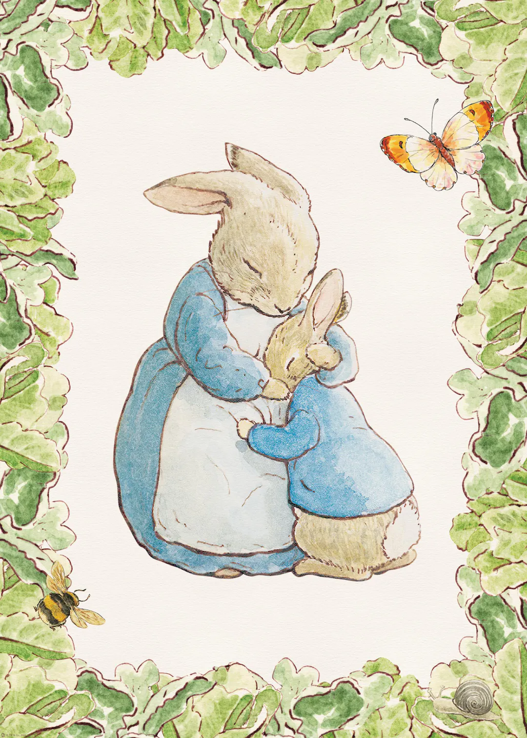 Peter Rabbit Family Poster with Vintage Easter Bunny | Poster Store US