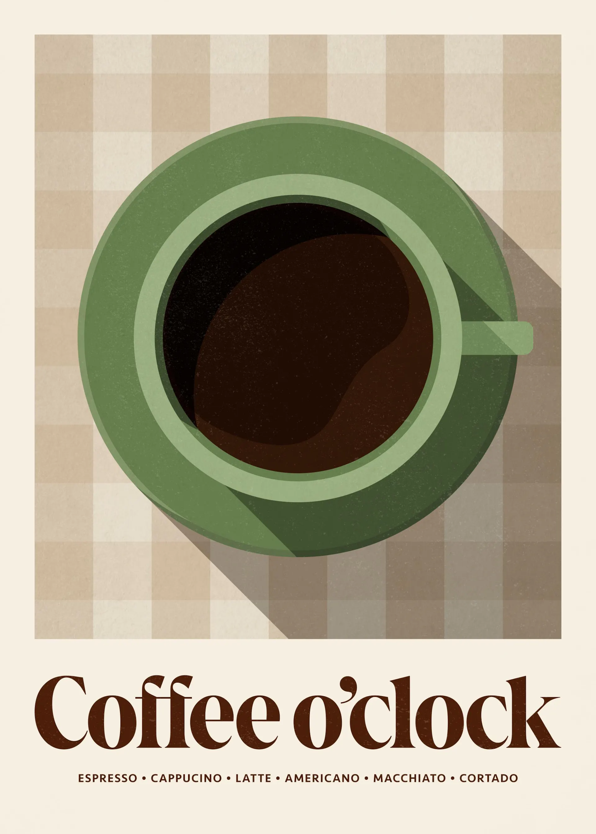 Coffee Time Poster – Retro Coffee Poster | Poster Store CA